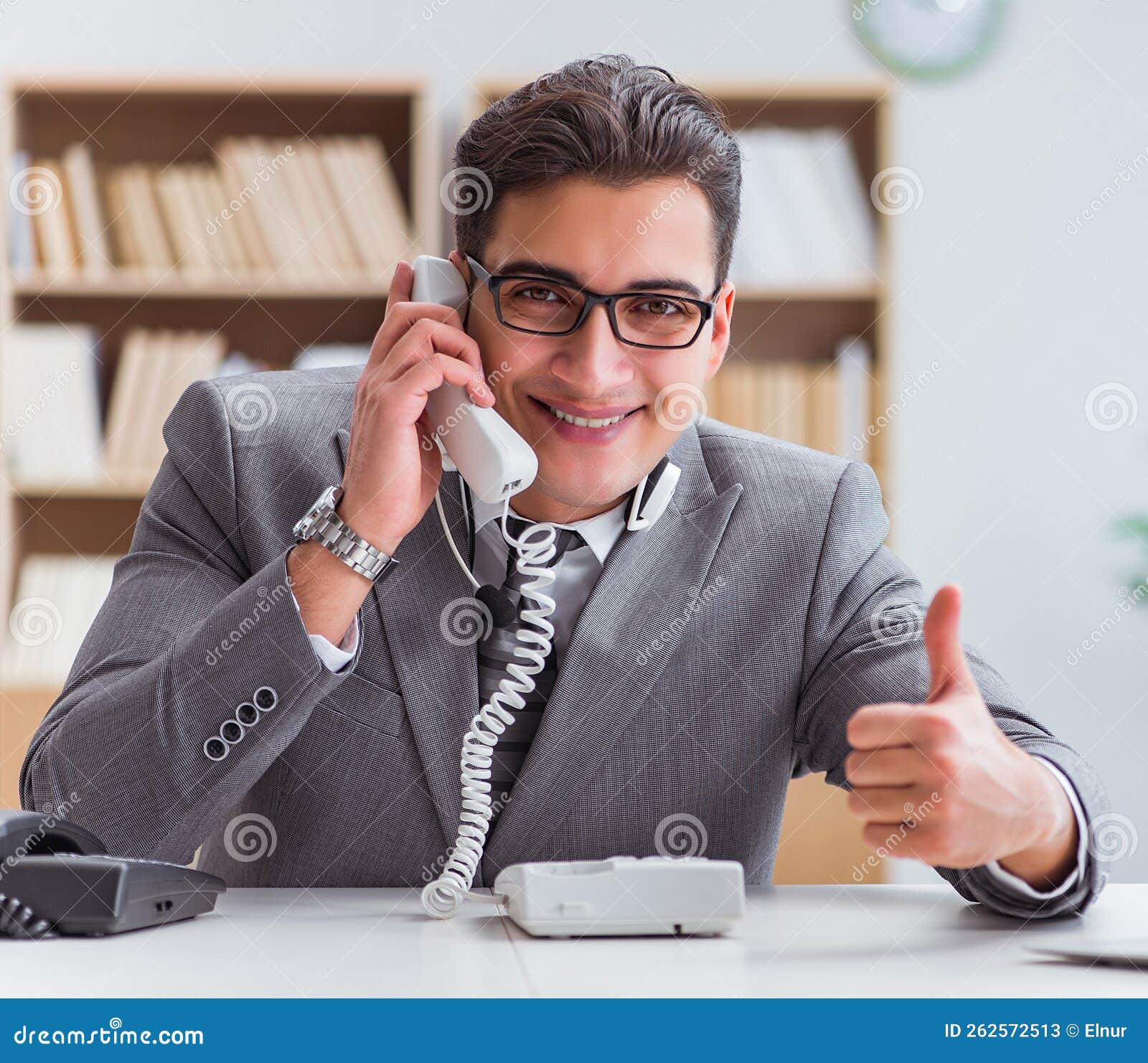 Call Center Operator Talking on the Phone Stock Image - Image of ...