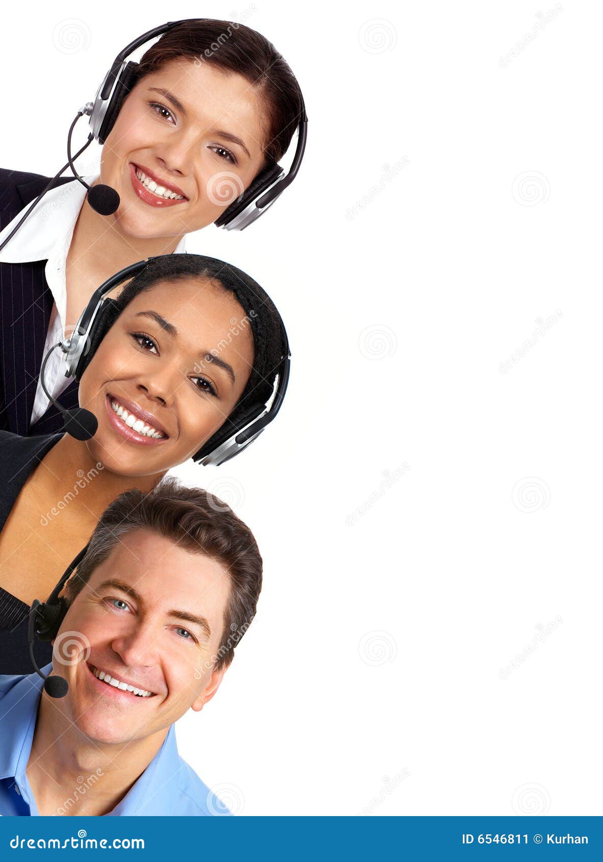 Call Center Operators stock image. Image of call, businesswoman - 6546811