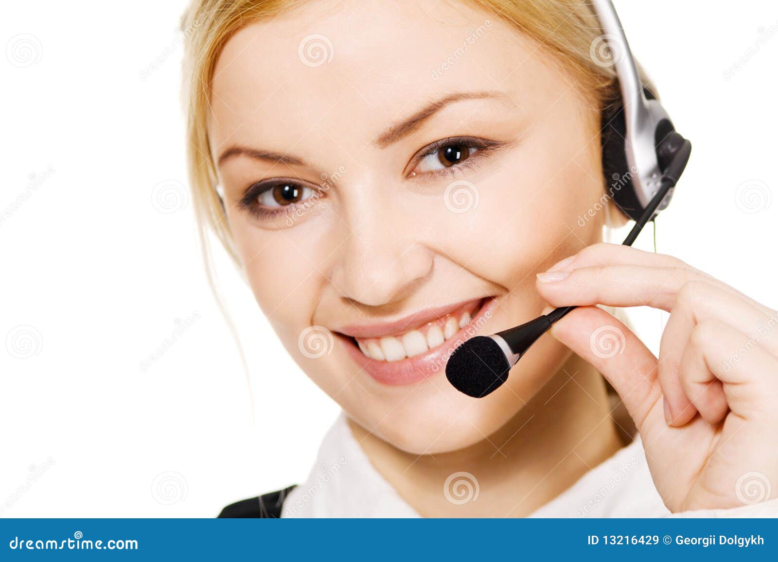 Call center professional stock image. Image of friendly - 13216429