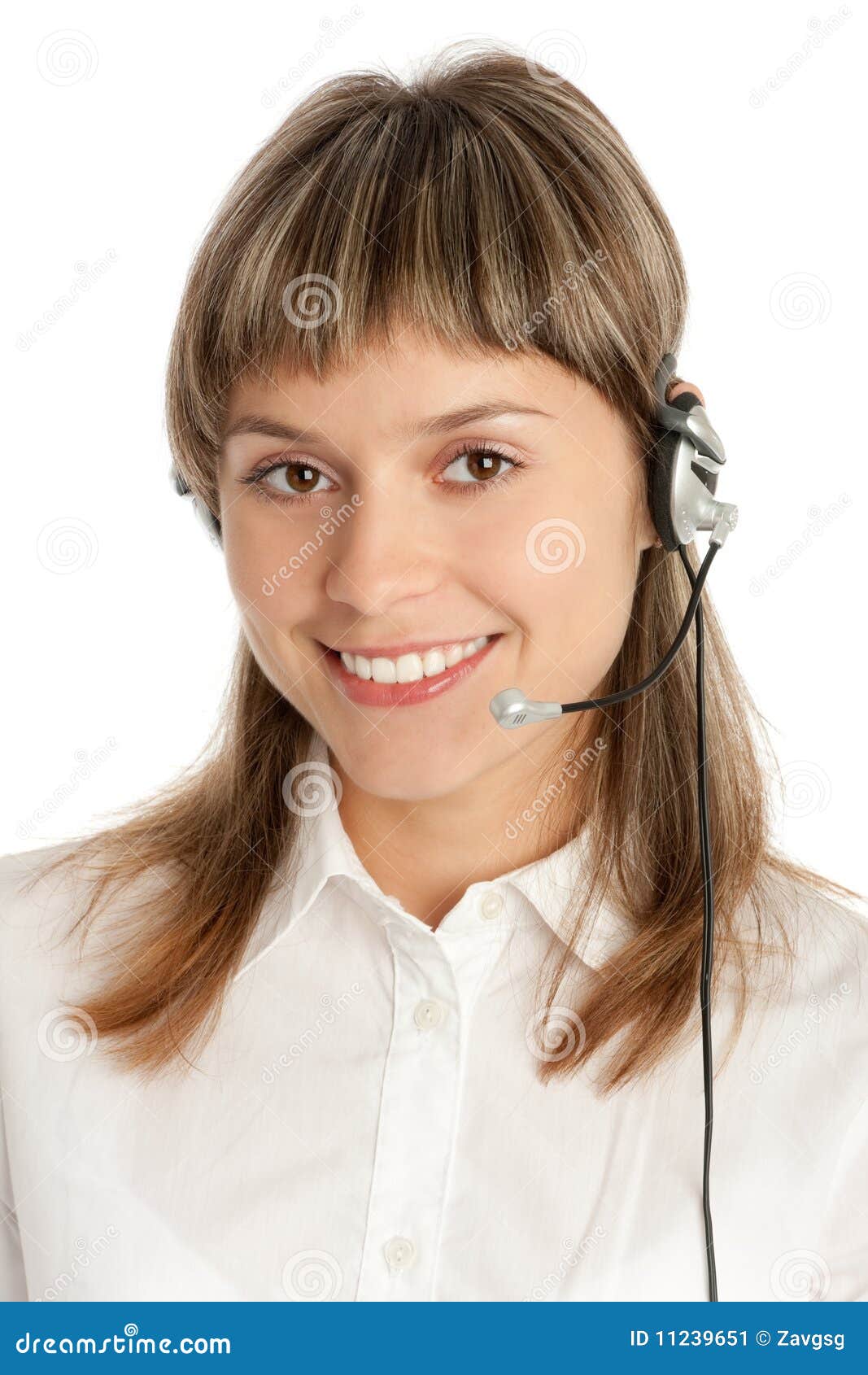 Call-center representative stock image. Image of headset - 11239651