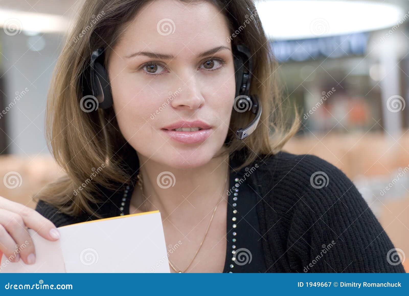 Call center secretary stock image. Image of beautiful - 1949667