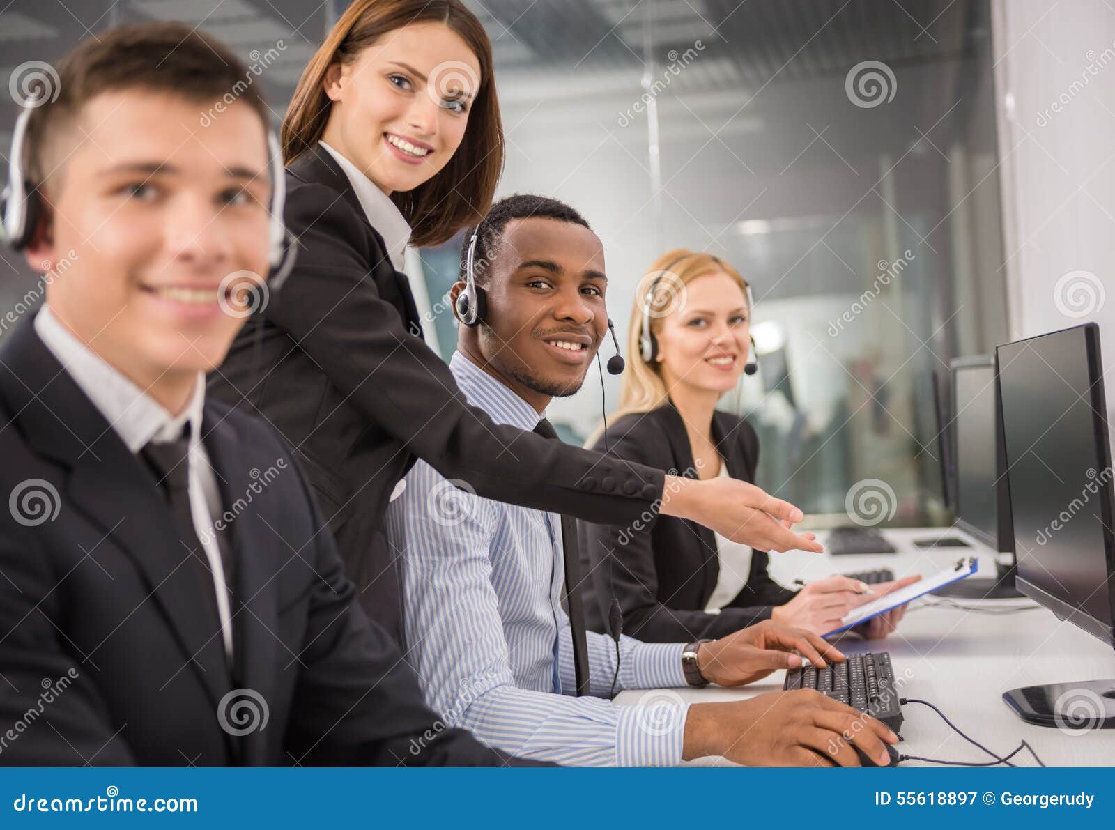 Call center stock image. Image of assistance, phone, headphones - 55618897