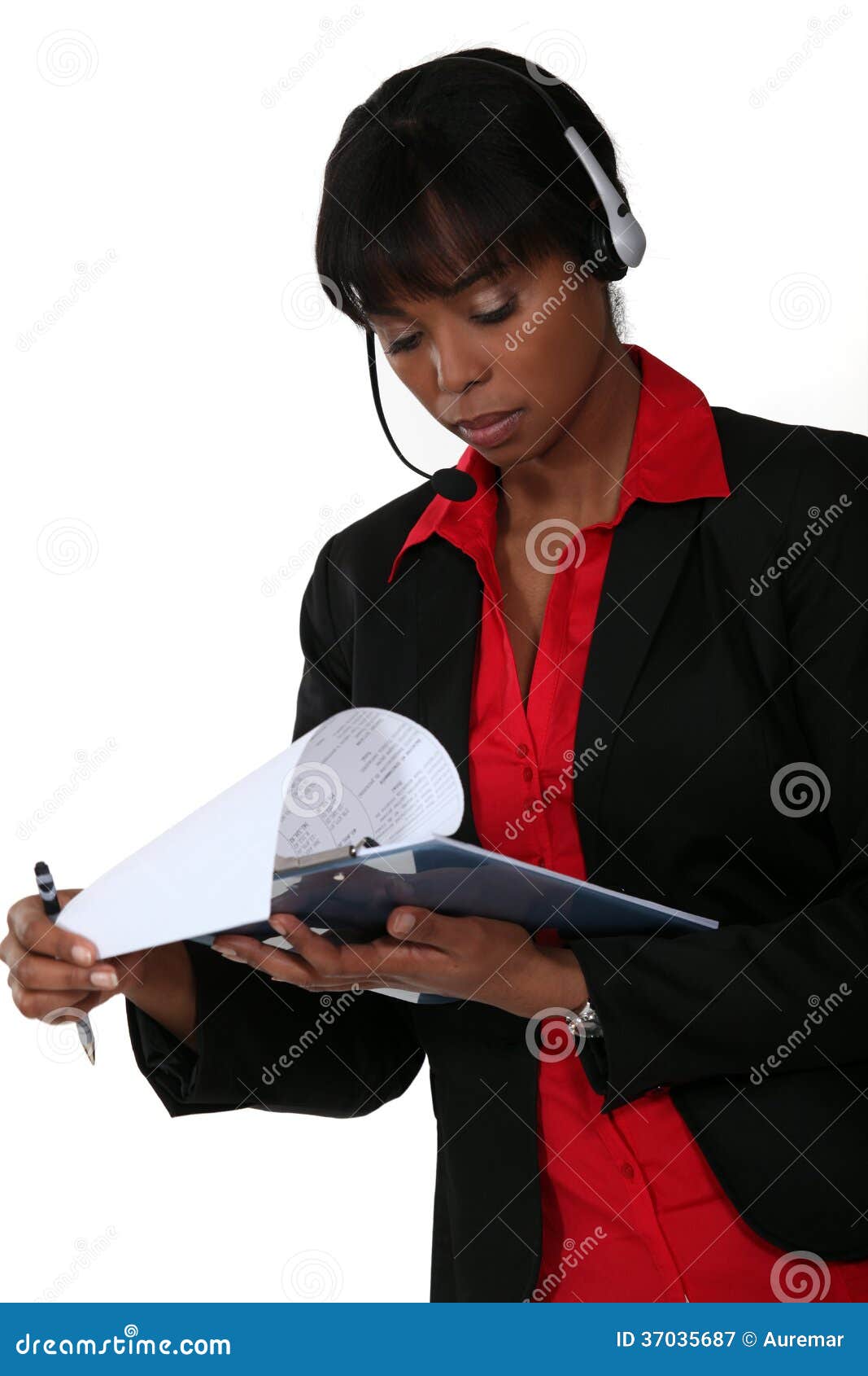 Call-center supervisor stock image. Image of message - 37035687