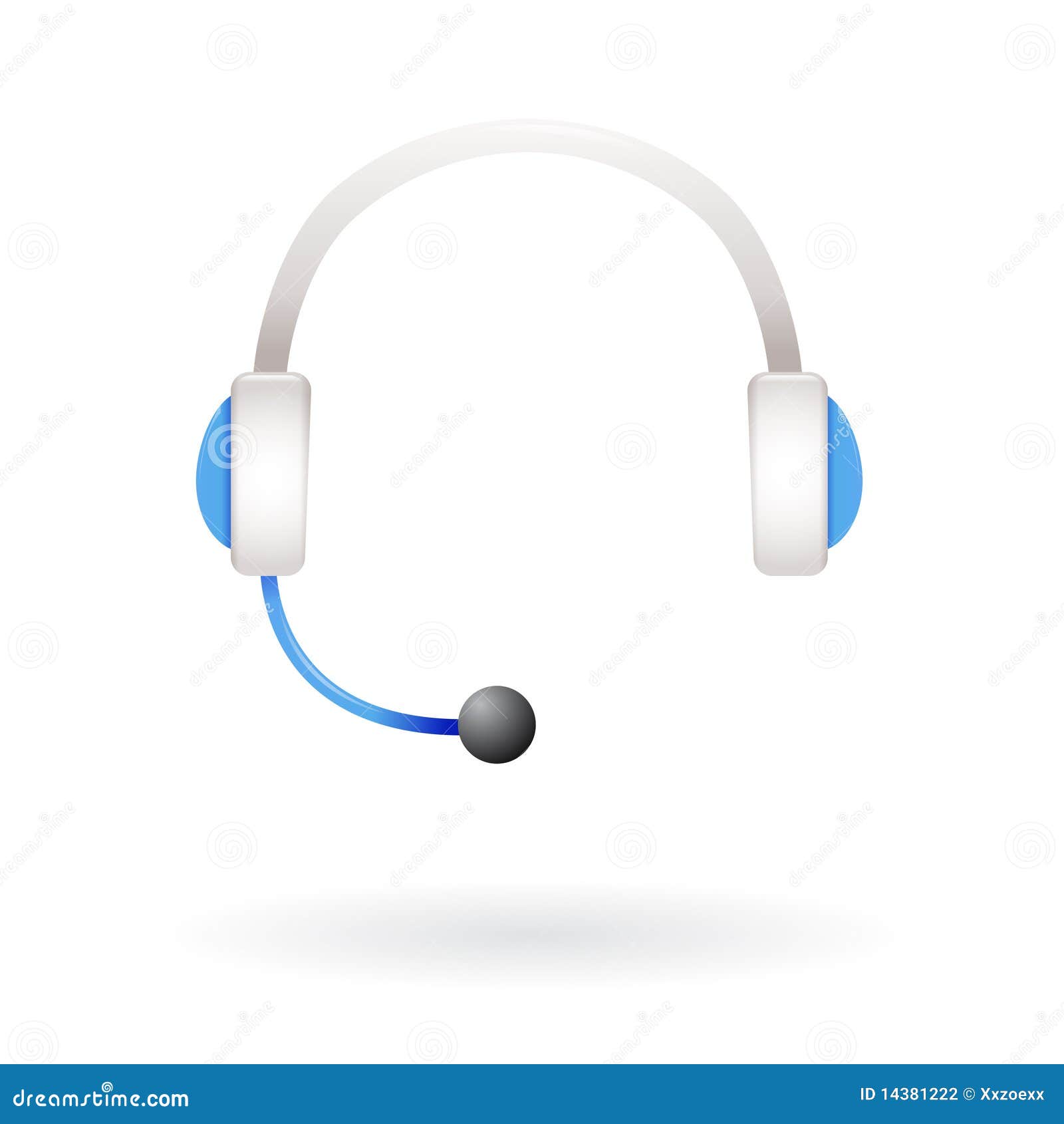 Call Center Support Headphones Stock Vector - Illustration of office ...