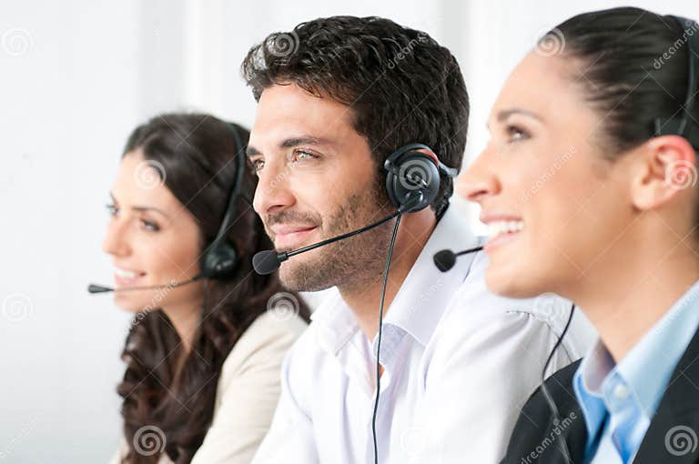 Call center team stock photo. Image of helpdesk, looking - 17984244