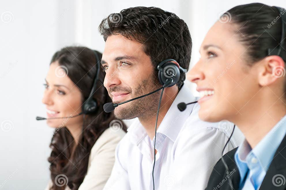 Call center team stock photo. Image of helpdesk, looking - 17984244