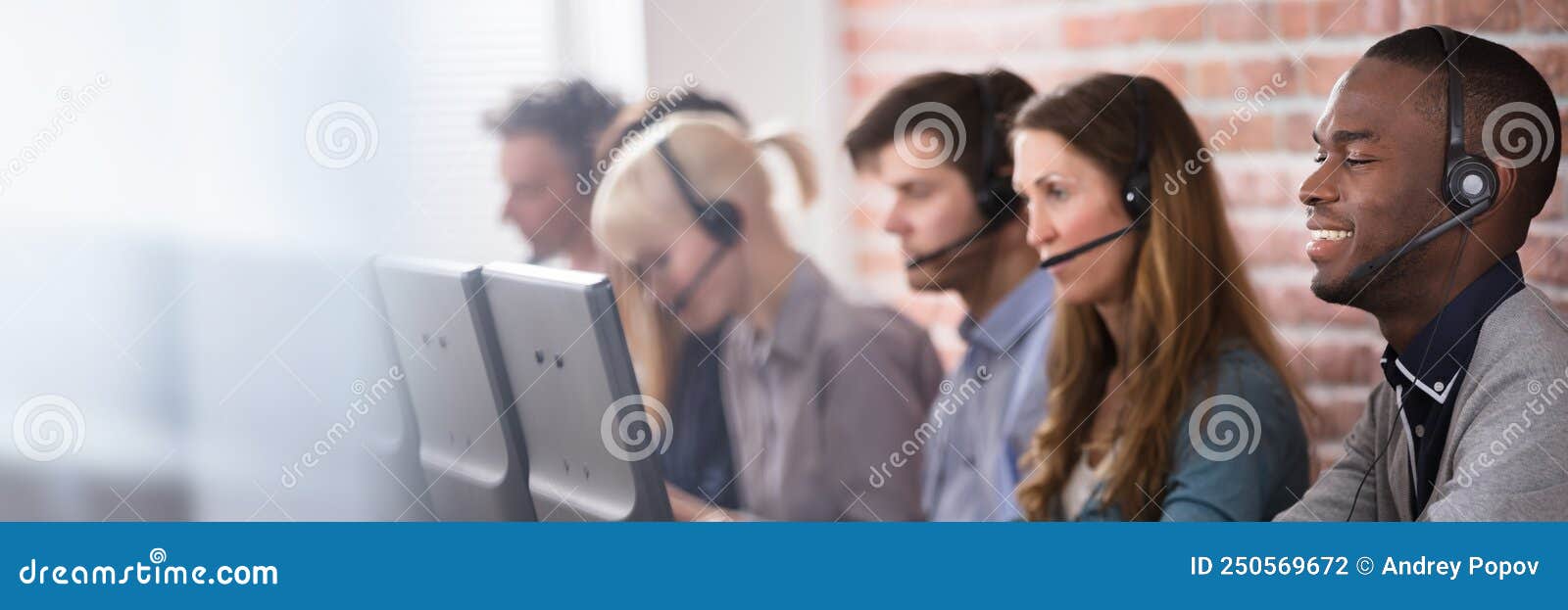 Call Center Team stock photo. Image of team, professional - 250569672