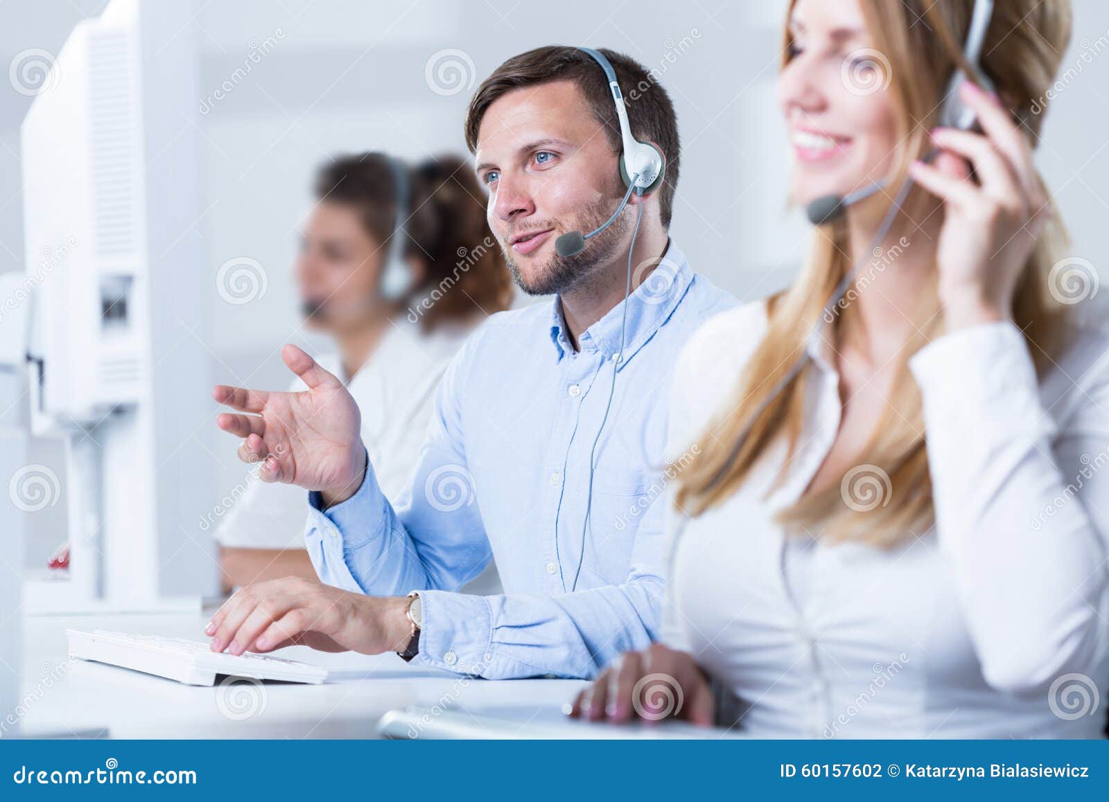 Call center team stock photo. Image of operator, work - 60157602