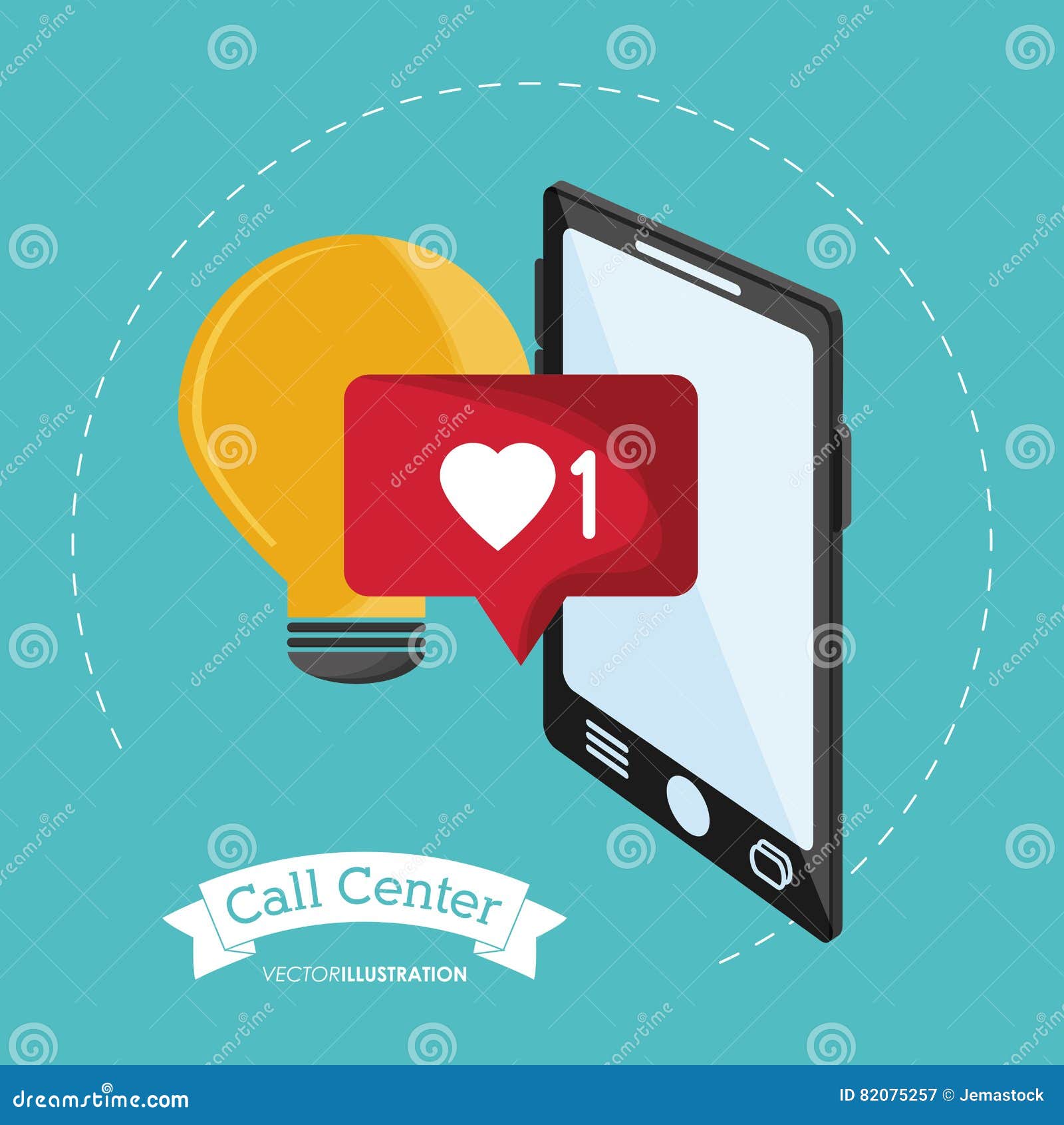 Call Center and Technical Service Design Stock Vector - Illustration of ...