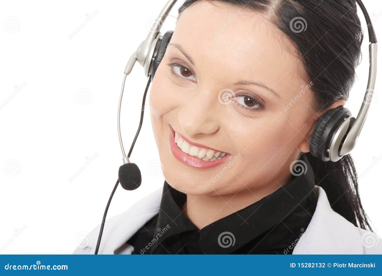 Call center woman stock photo. Image of communication - 15282132