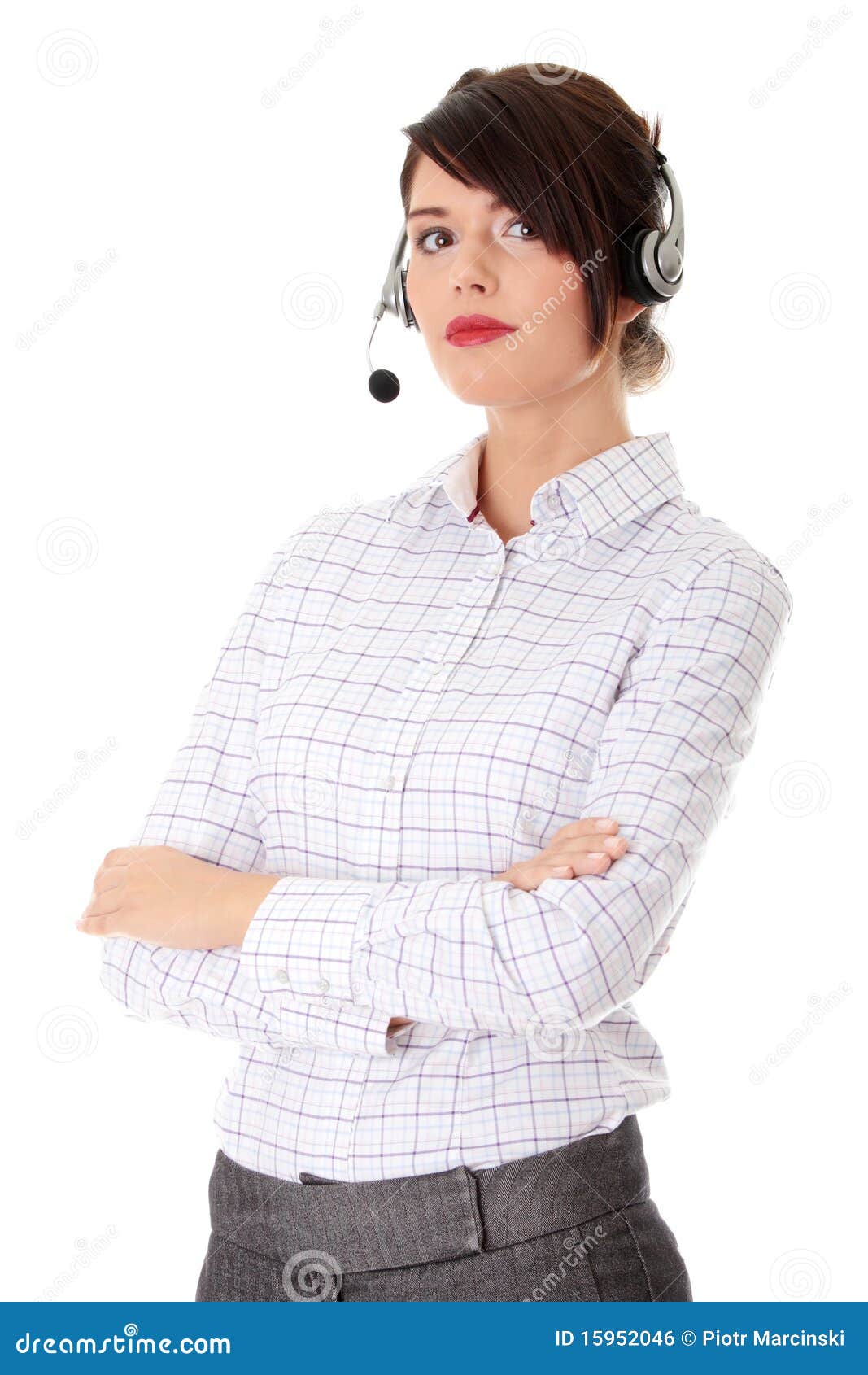 Call center woman stock photo. Image of business, agent - 15952046