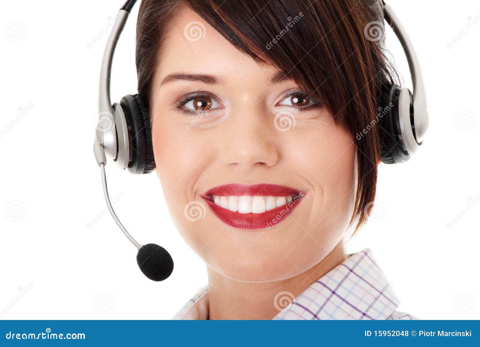 Call center woman stock photo. Image of model, business - 15952048