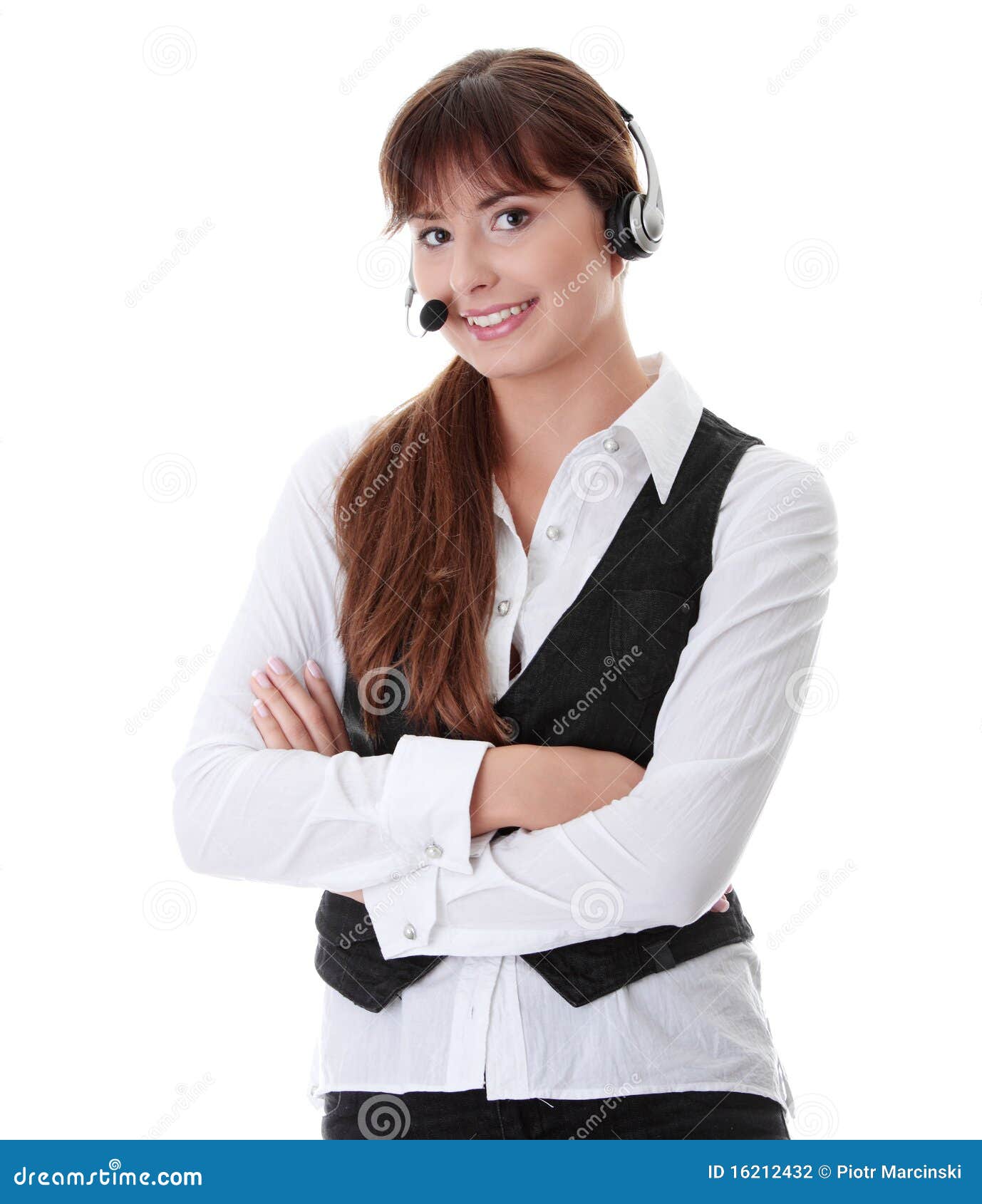 Call center woman stock photo. Image of female, assistant - 16212432