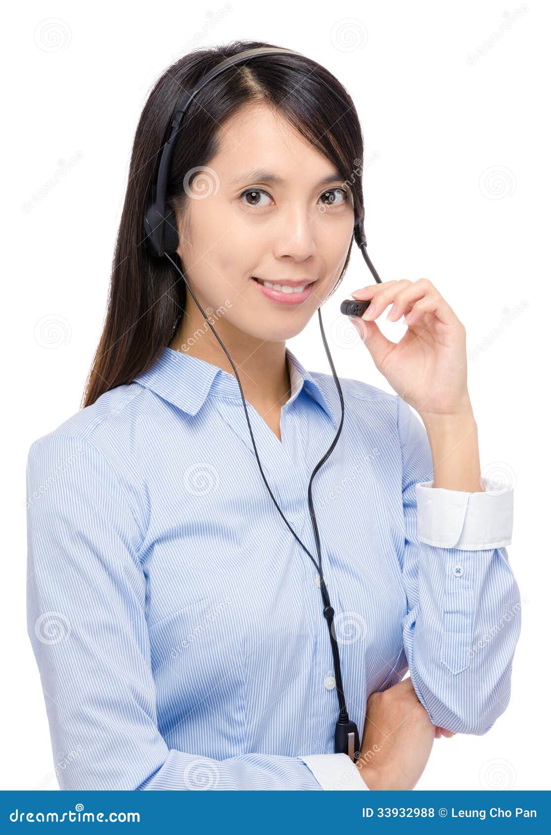 Call center woman stock photo. Image of agent, asian - 33932988