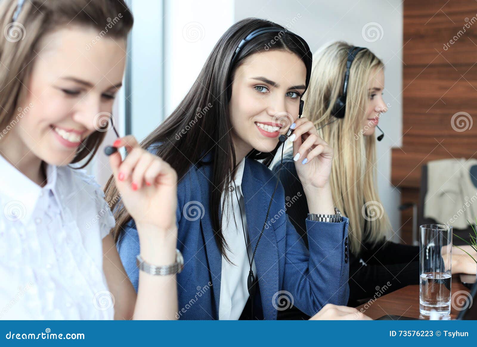 Call center worker stock image. Image of client, communications - 73576223