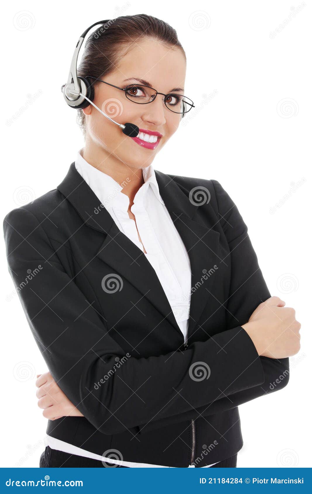 Call centre employee stock photo. Image of beautiful - 21184284