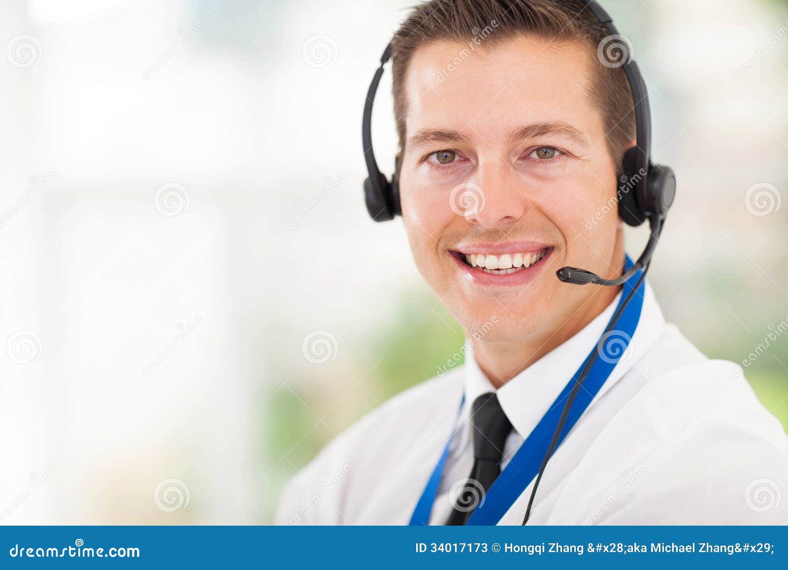 Call centre employee stock image. Image of professional - 34017173