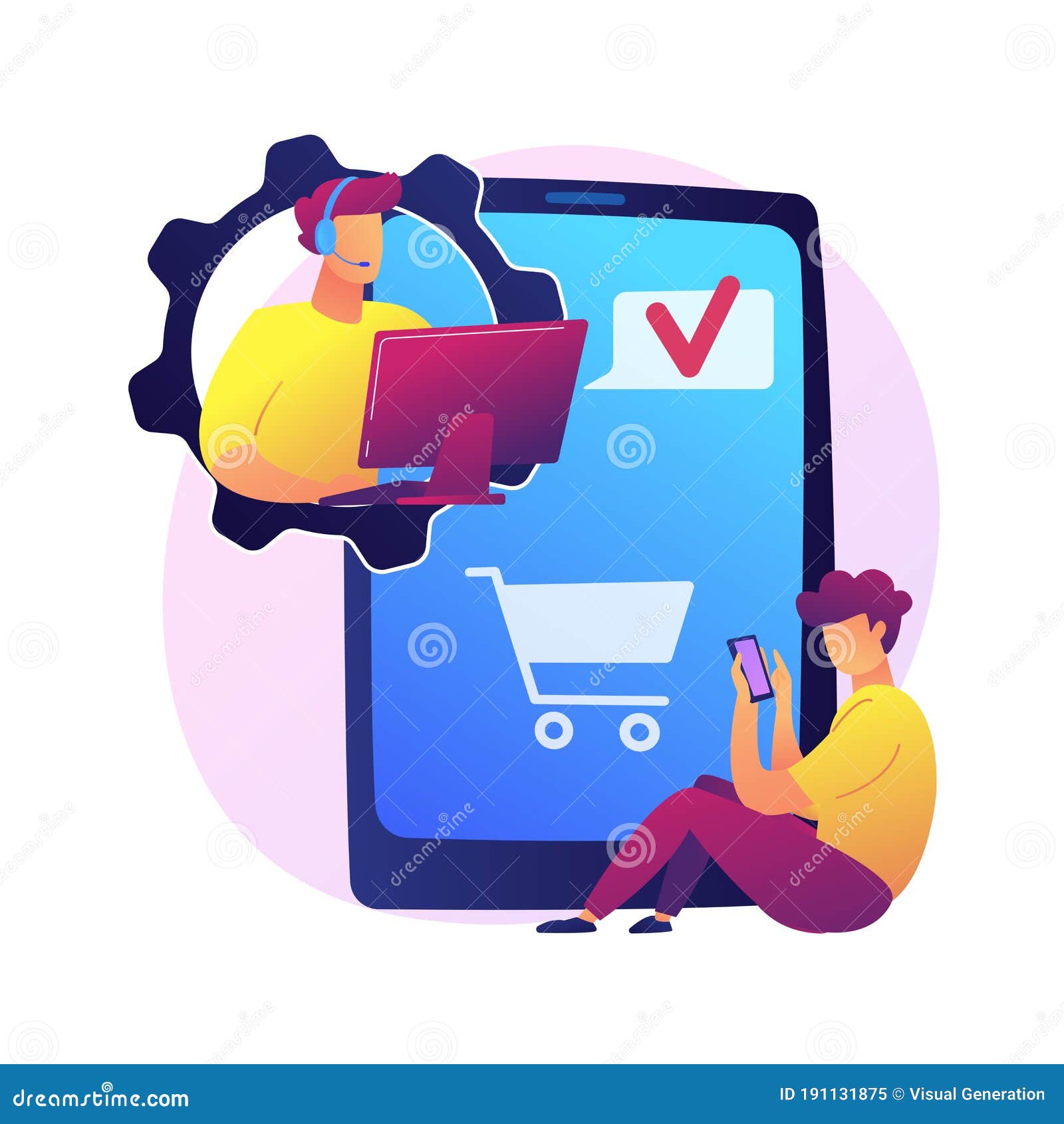 Call Centre Hotline Vector Concept Metaphor. Stock Vector ...