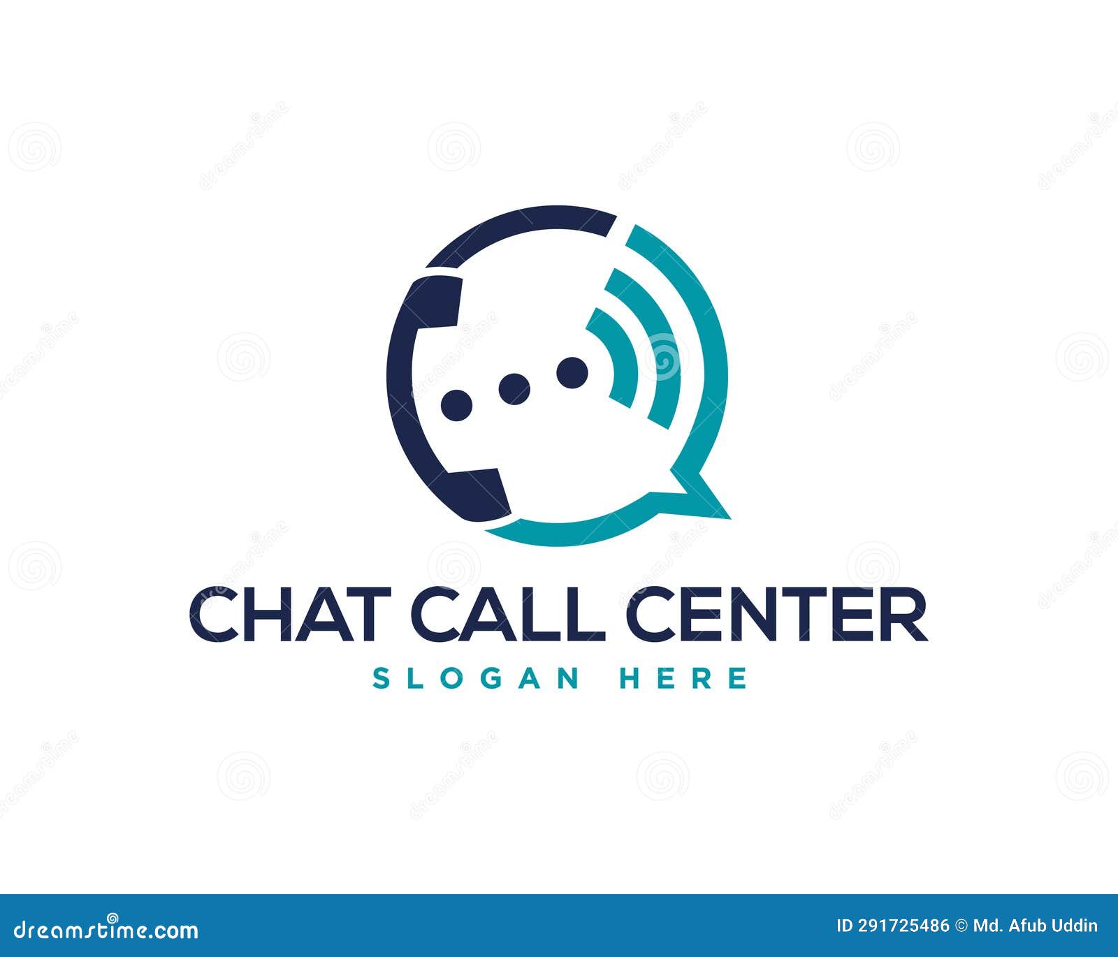 Call and Chat Service Logo Design Icon Vector. Stock Vector ...