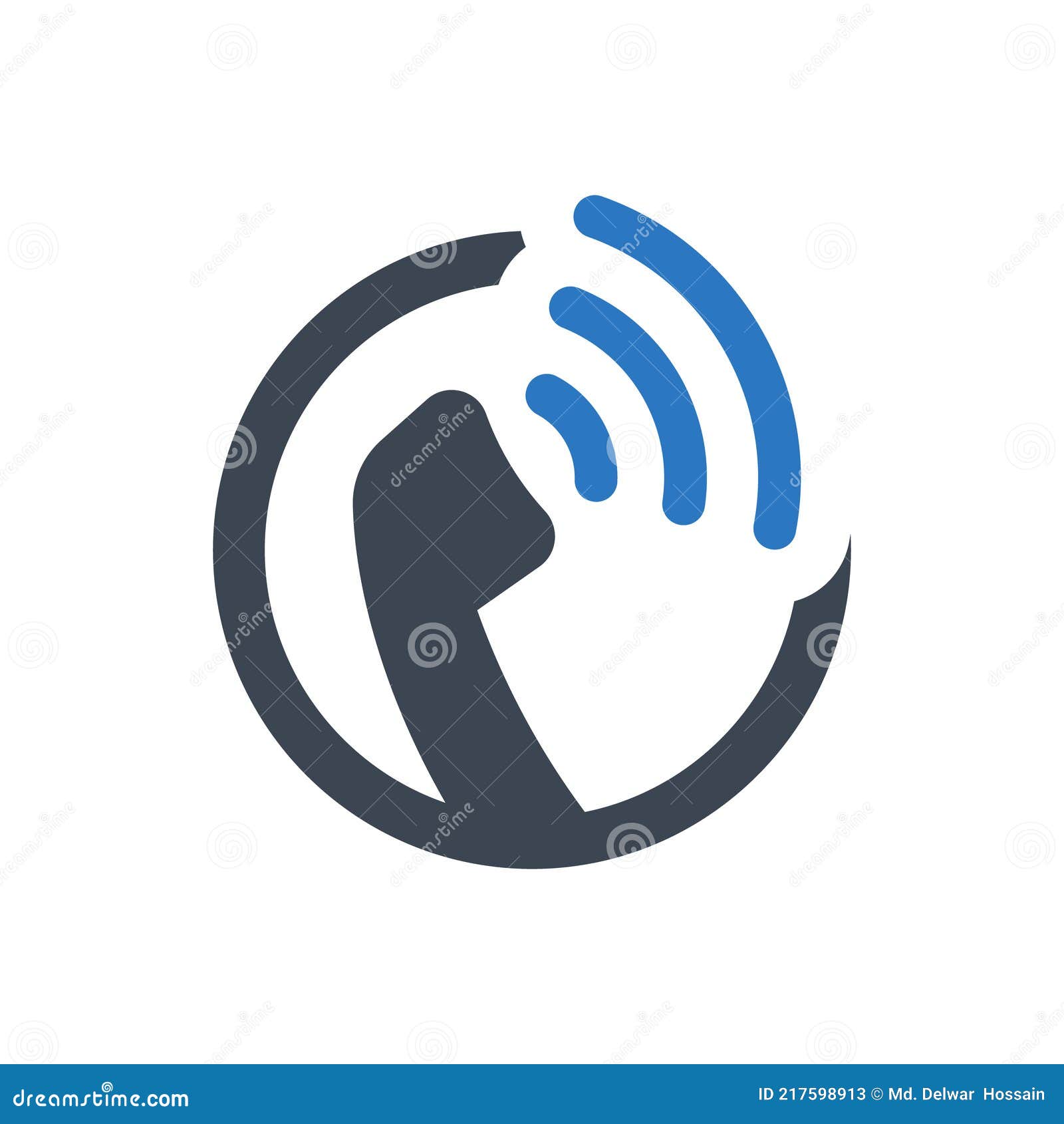 Call connection icon stock vector. Illustration of illustrations ...