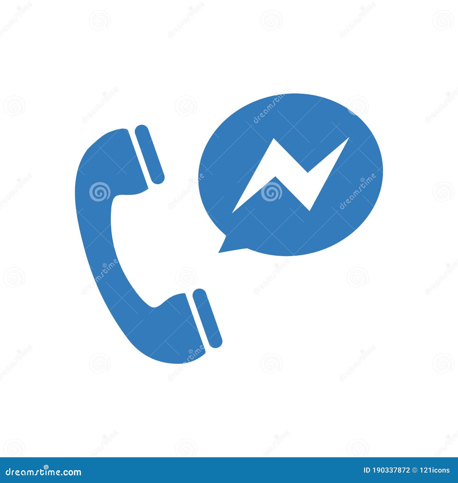 Call, Contact, Blue Phone Icon Stock Vector - Illustration of equipment ...