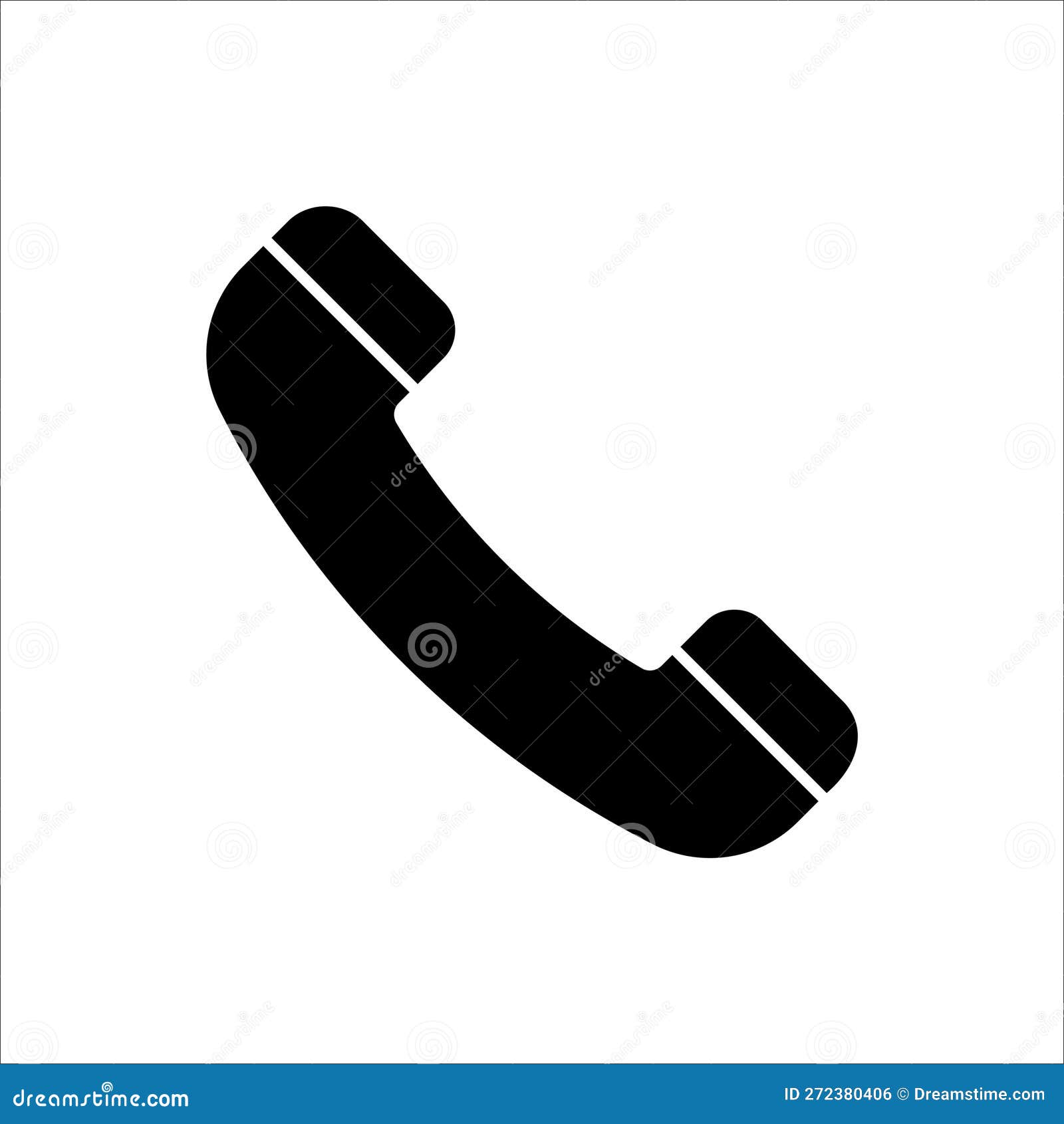 Call or Dial Icon with Old Telephone Receiver Stock Vector ...