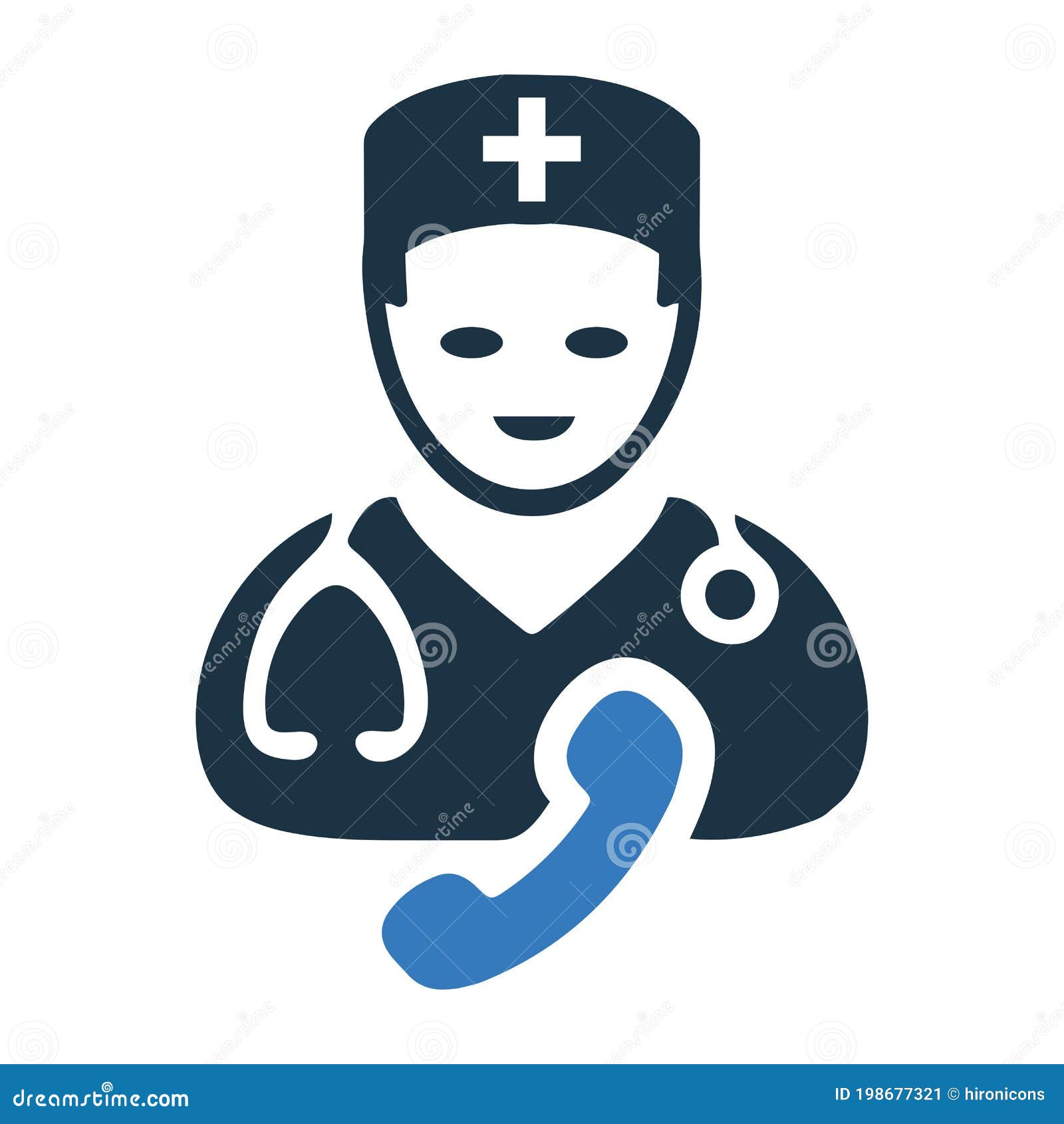 Call Doctor, Medical Help Icon. Vector Graphics Stock Vector ...