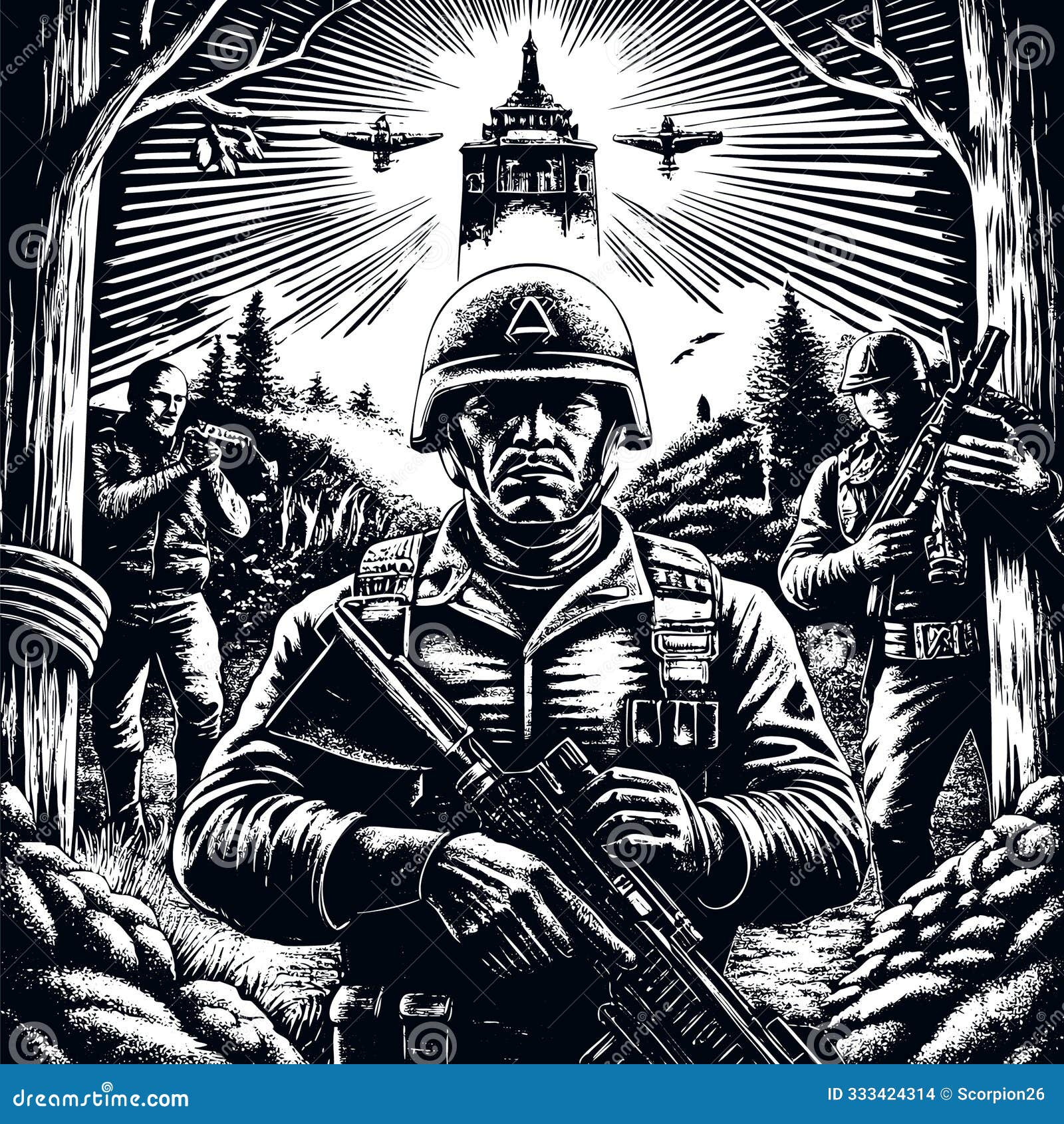 Call of Duty Warzone Vector Stock Illustration - Illustration of hide ...