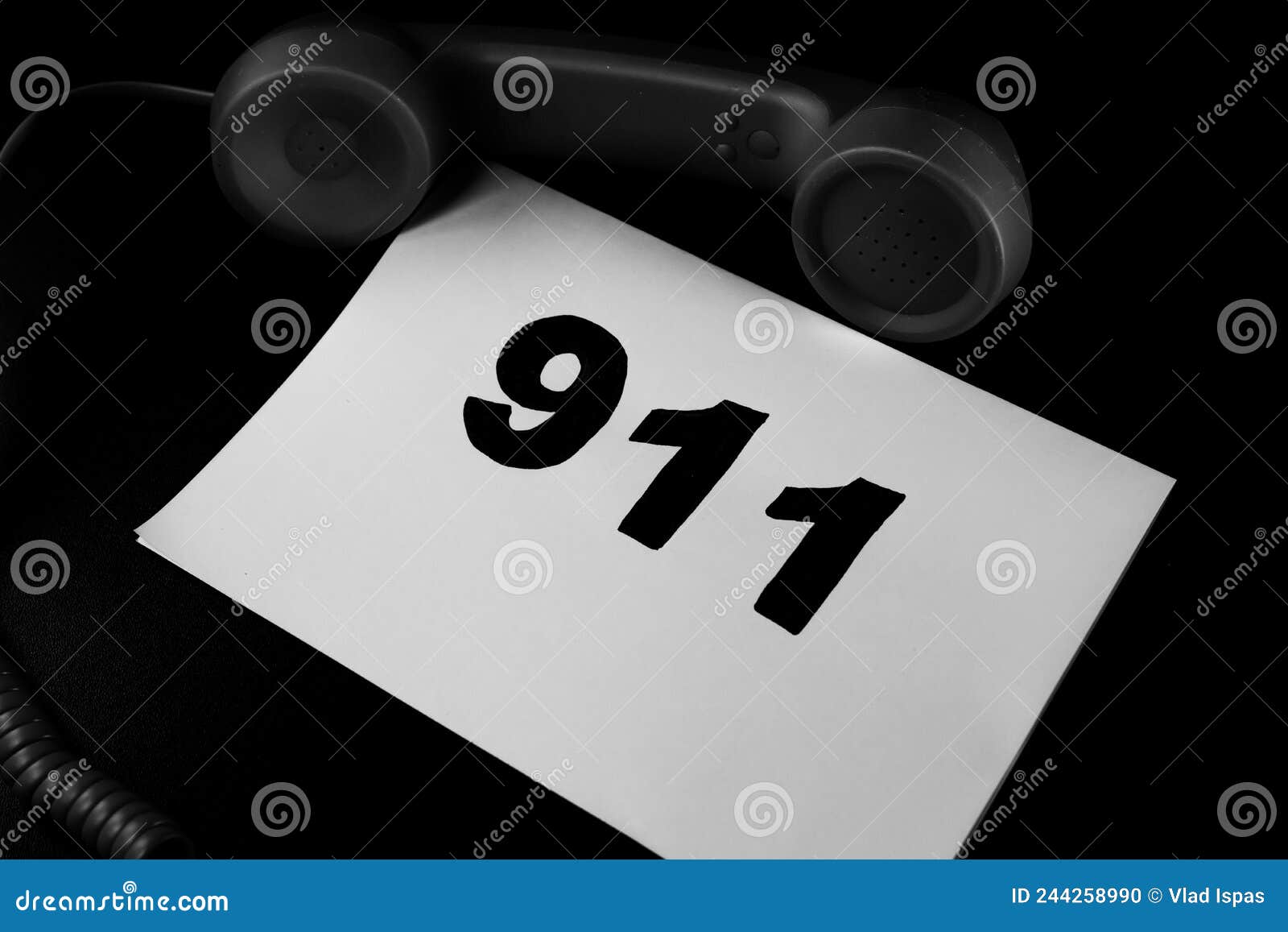 Call 911 and Emergency Call Concept, Text 911 on Paper and Phone ...