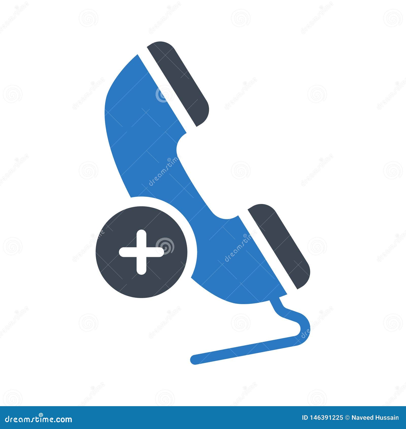 Call Ended Glyph Color Vector Icon Stock Illustration - Illustration of ...