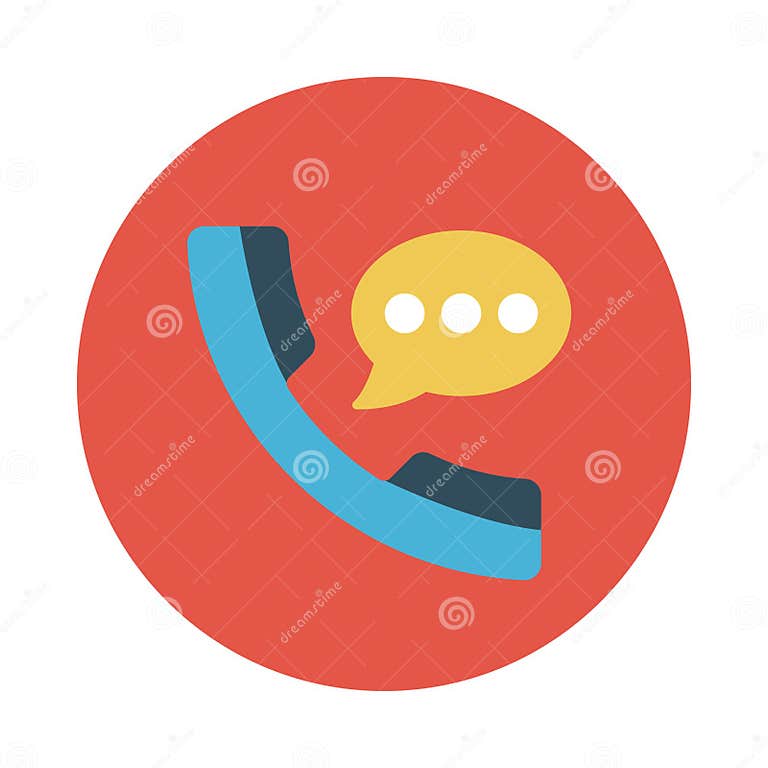 Call flat vector icon stock illustration. Illustration of phone - 157471630