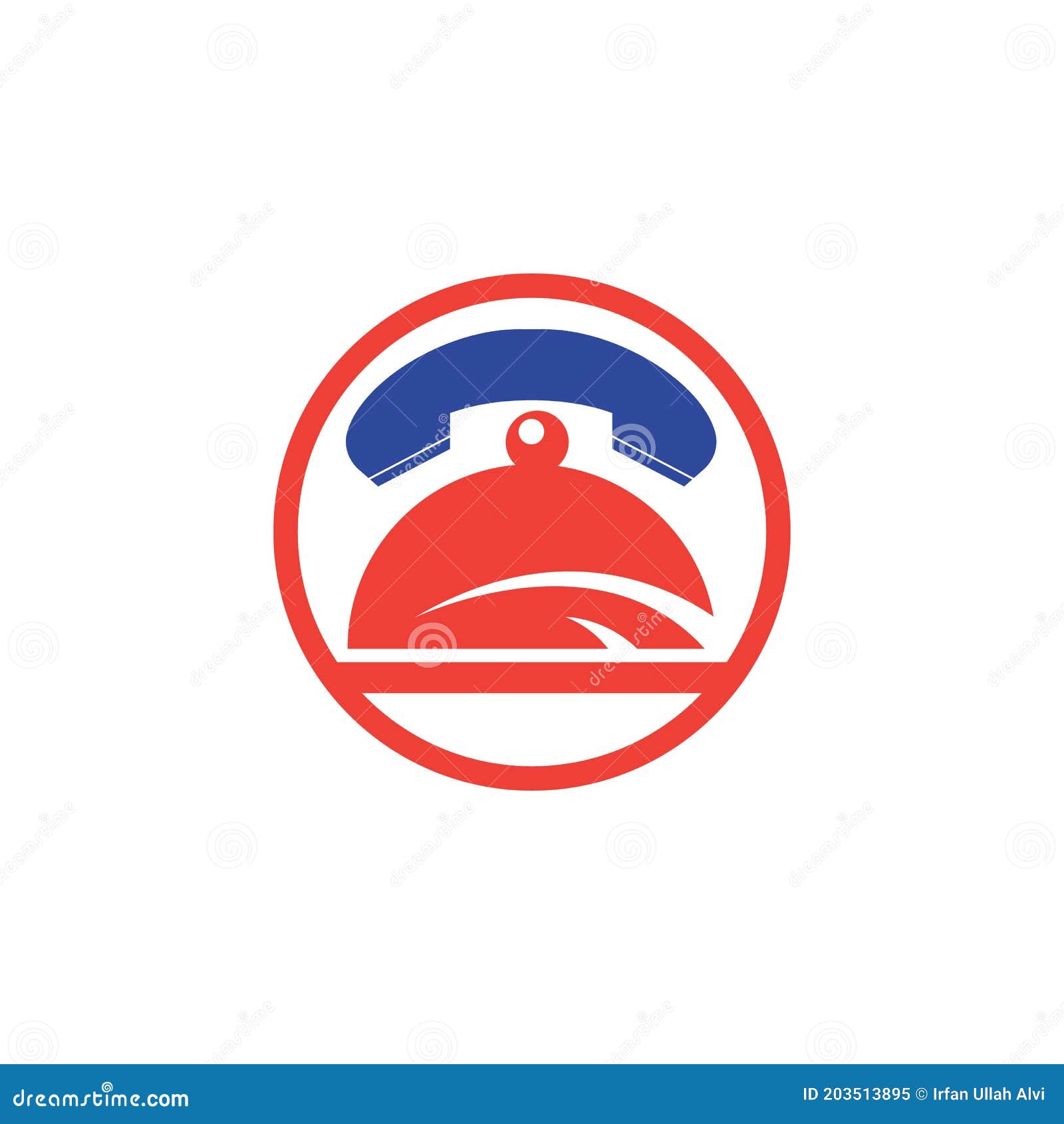 Call Food Vector Logo Design Template. Stock Vector - Illustration of ...