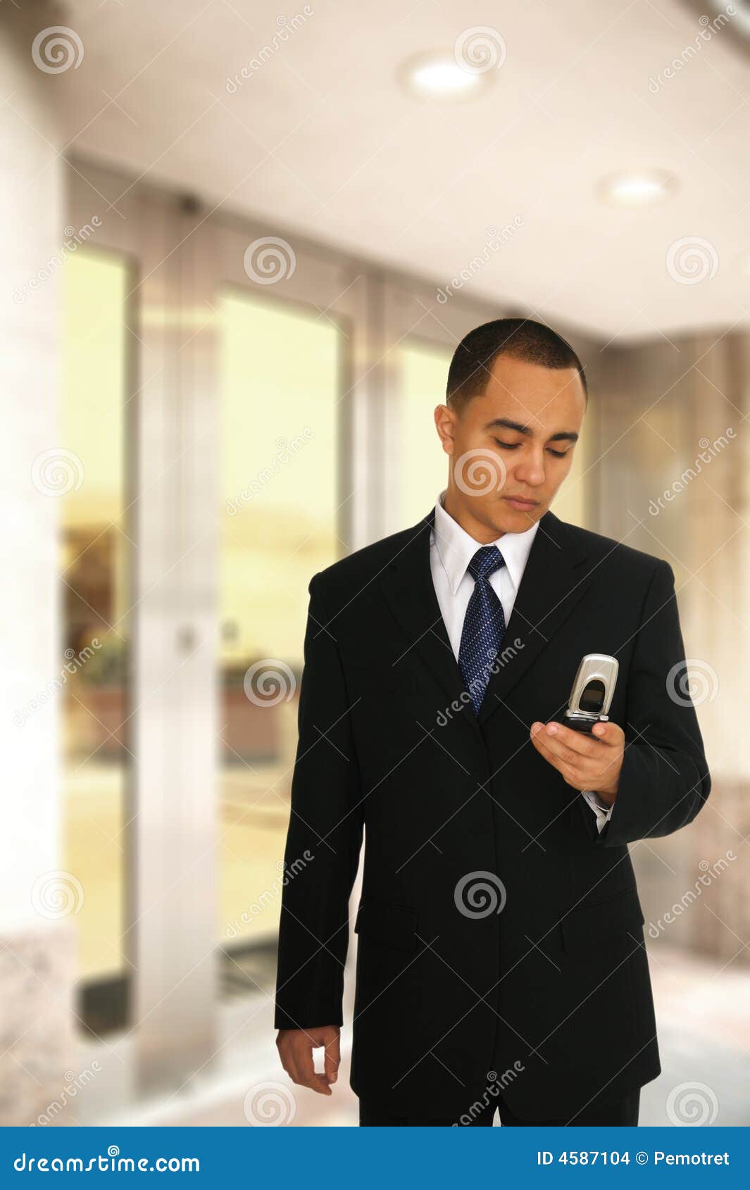 Call Friend after Getting Off Office Stock Photo - Image of texting ...