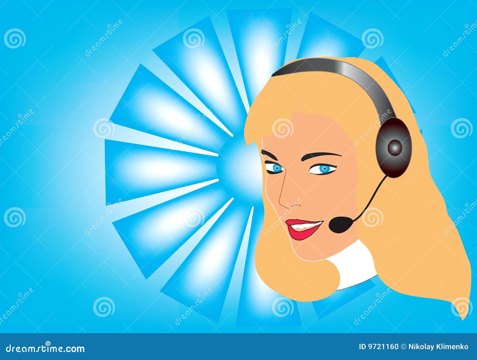Call girl stock vector. Illustration of work, communication - 9721160