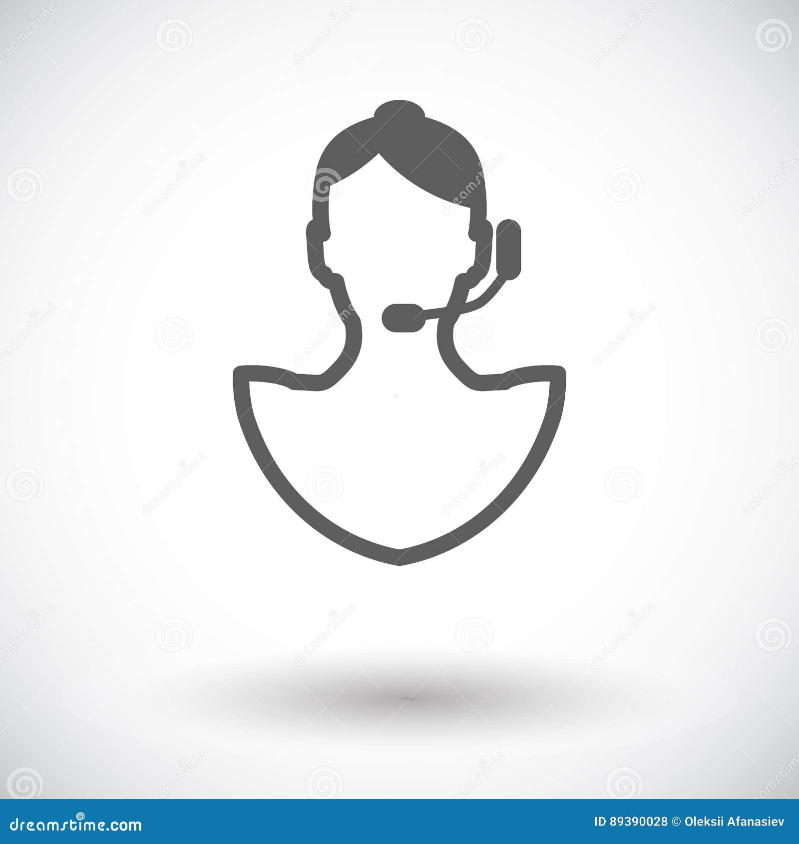 Call girl. stock vector. Illustration of call, business - 89390028
