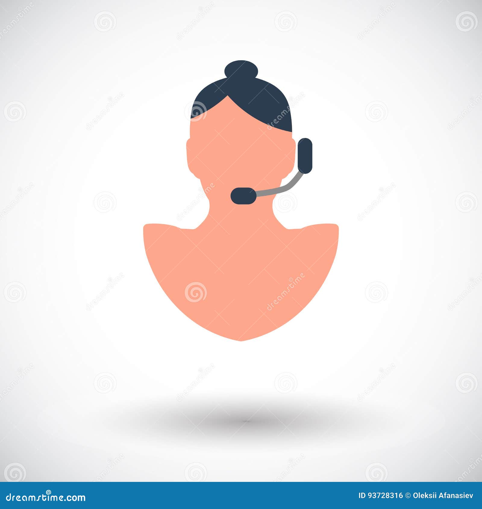 Call girl. stock vector. Illustration of occupation, manager - 93728316