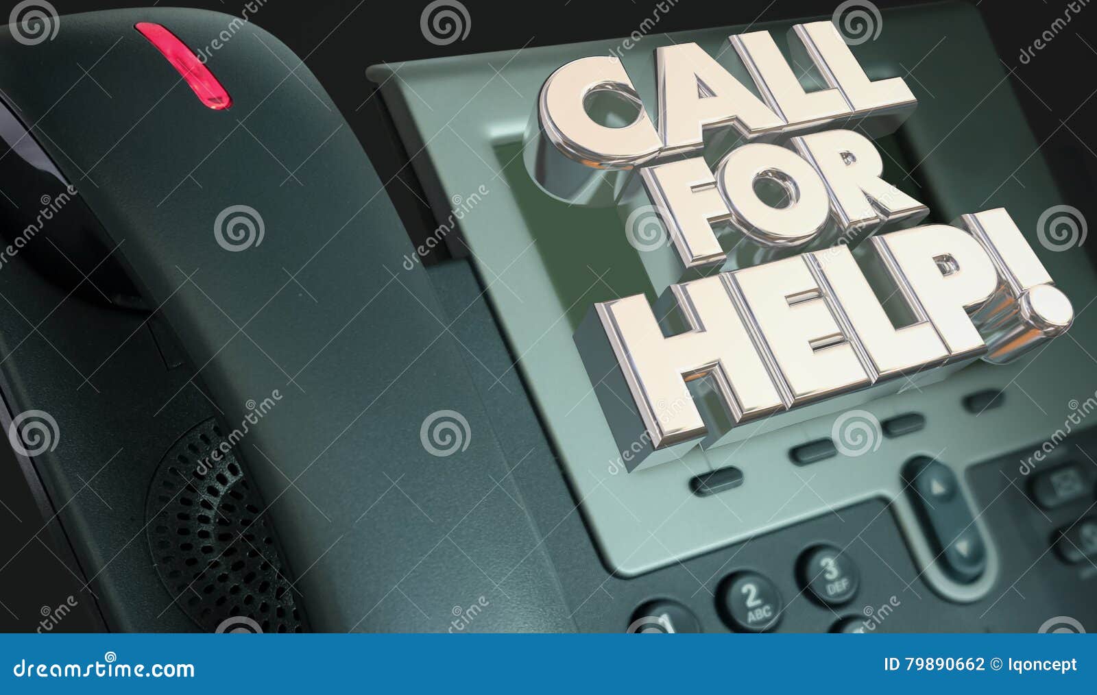 Call for Help Customer Service Assistance Phone Stock Illustration ...