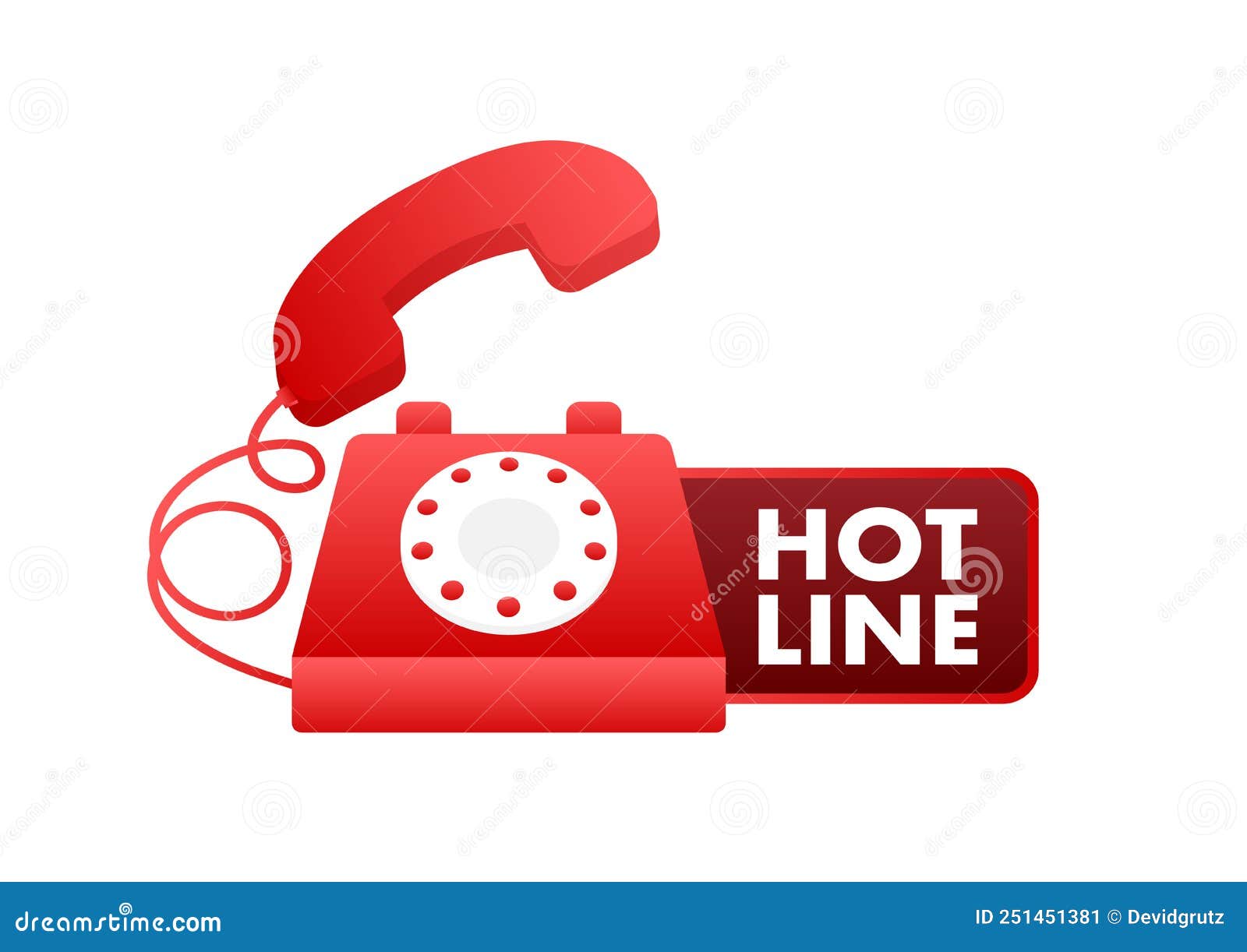 Call Hot Line, Online Customer Support. Customer Consultation. Vector ...