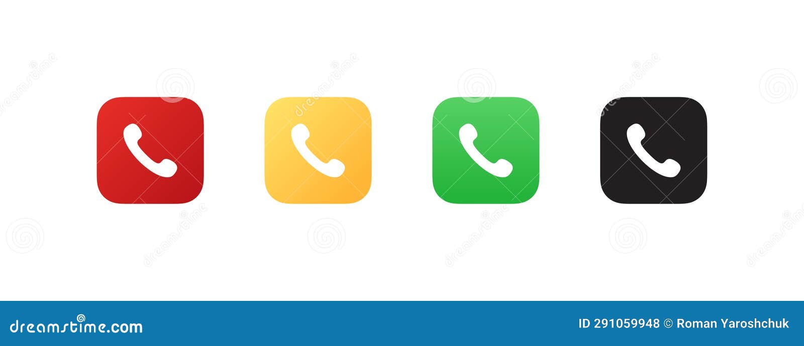 Call Icon. Answer Phone Icons. Answer Incoming Call Stock Illustration ...