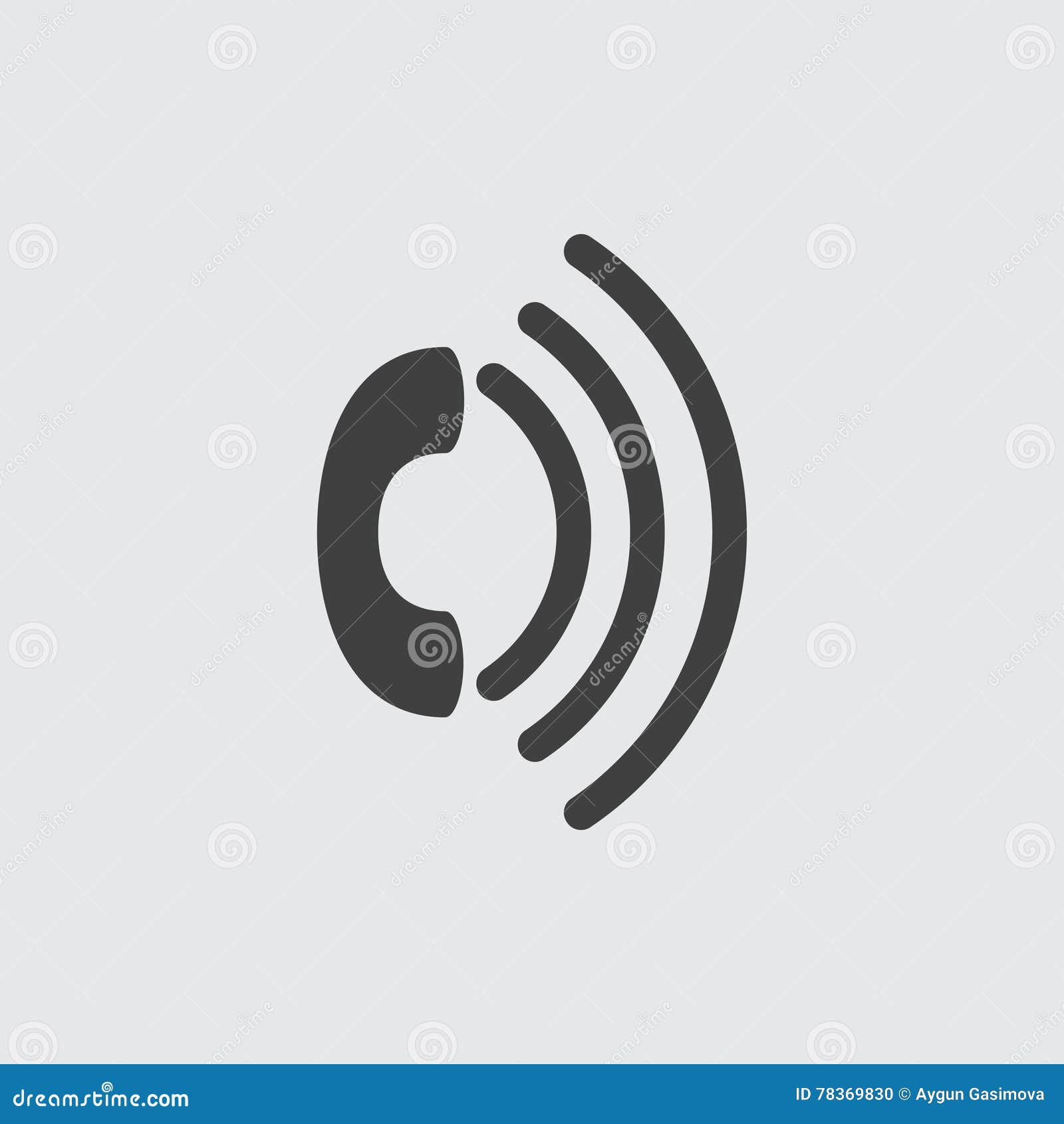 Call icon illustration stock vector. Illustration of contact - 78369830