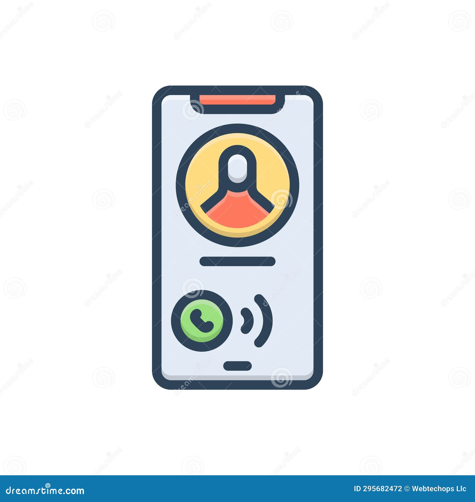 Color Illustration Icon for Call, Phone and Electronic Stock ...