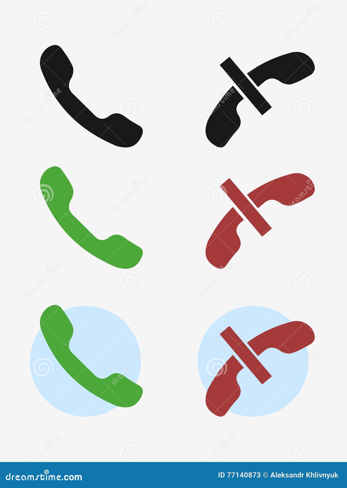 Call icon set stock illustration. Illustration of element - 77140873