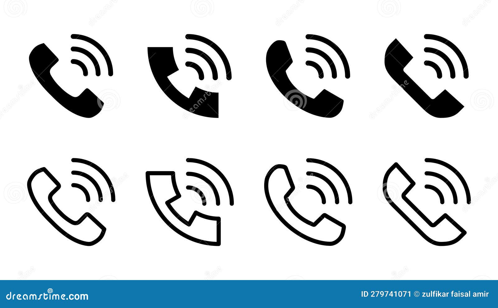 Call Icon . Telephone Icon Vector. Phone Icon Vector. Contact Us Stock Illustration ...