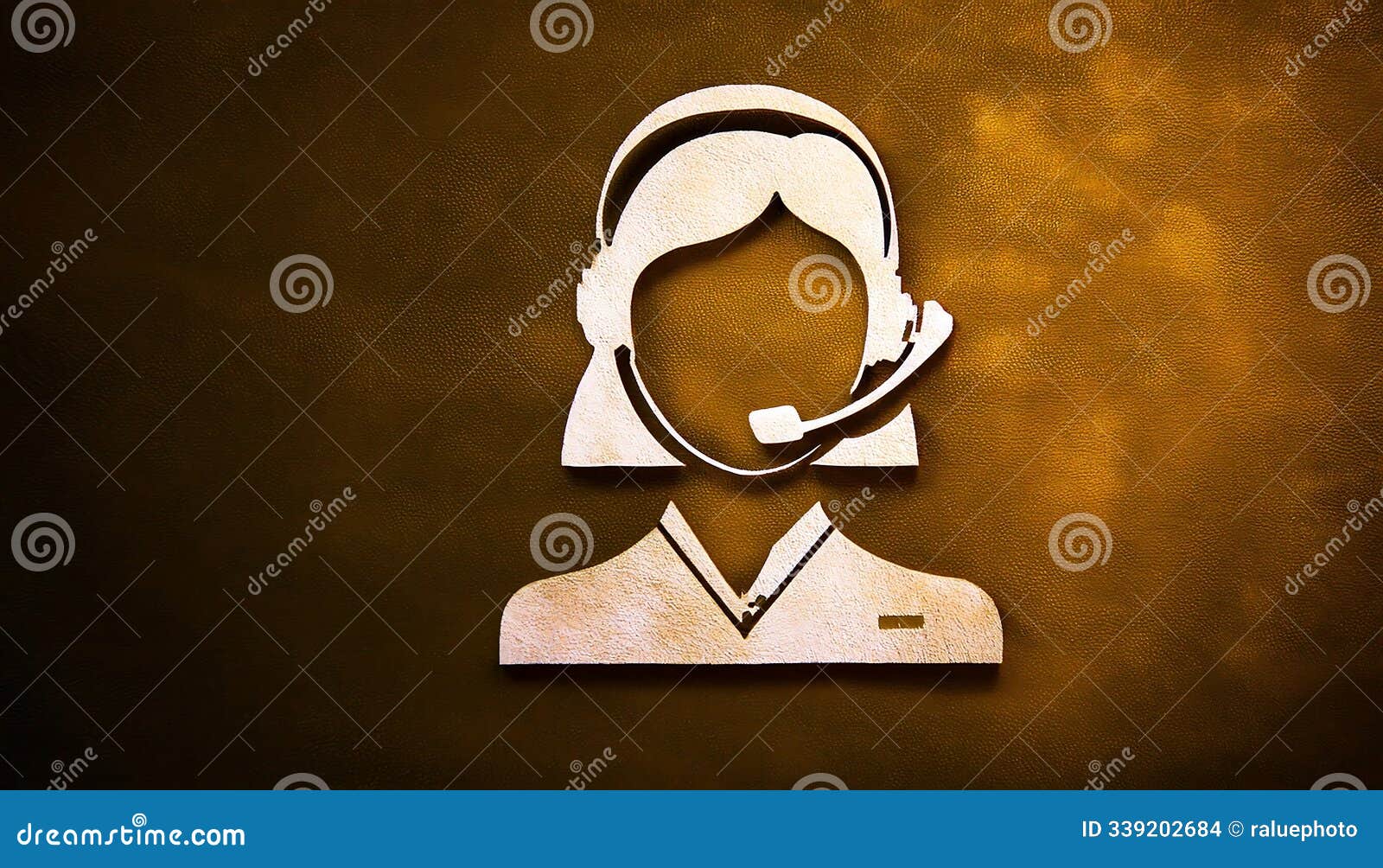 Call Icon on a Textural Background Concept of Customer Service Stock ...