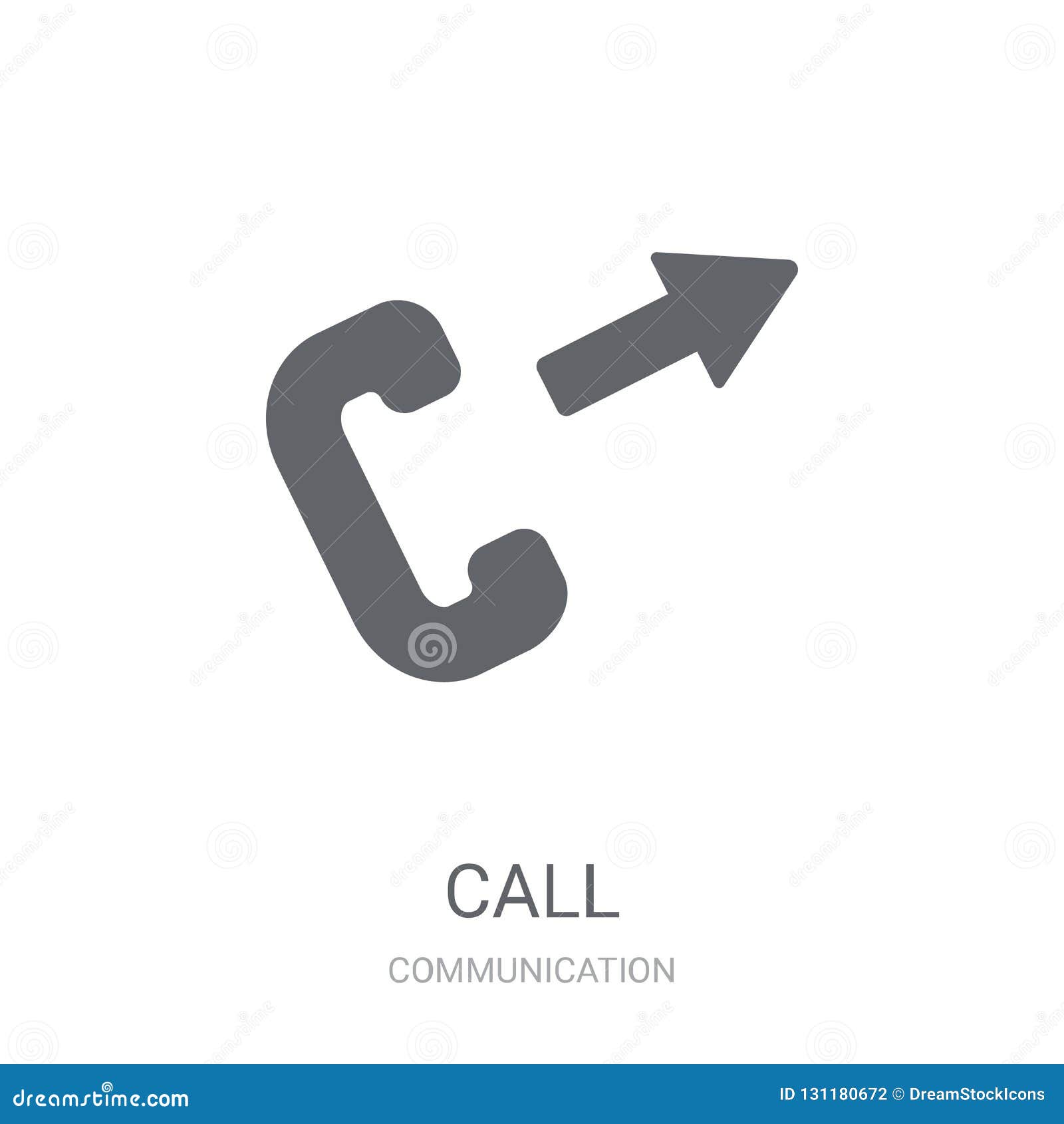 Call Icon. Trendy Call Logo Concept on White Background from Com Stock ...