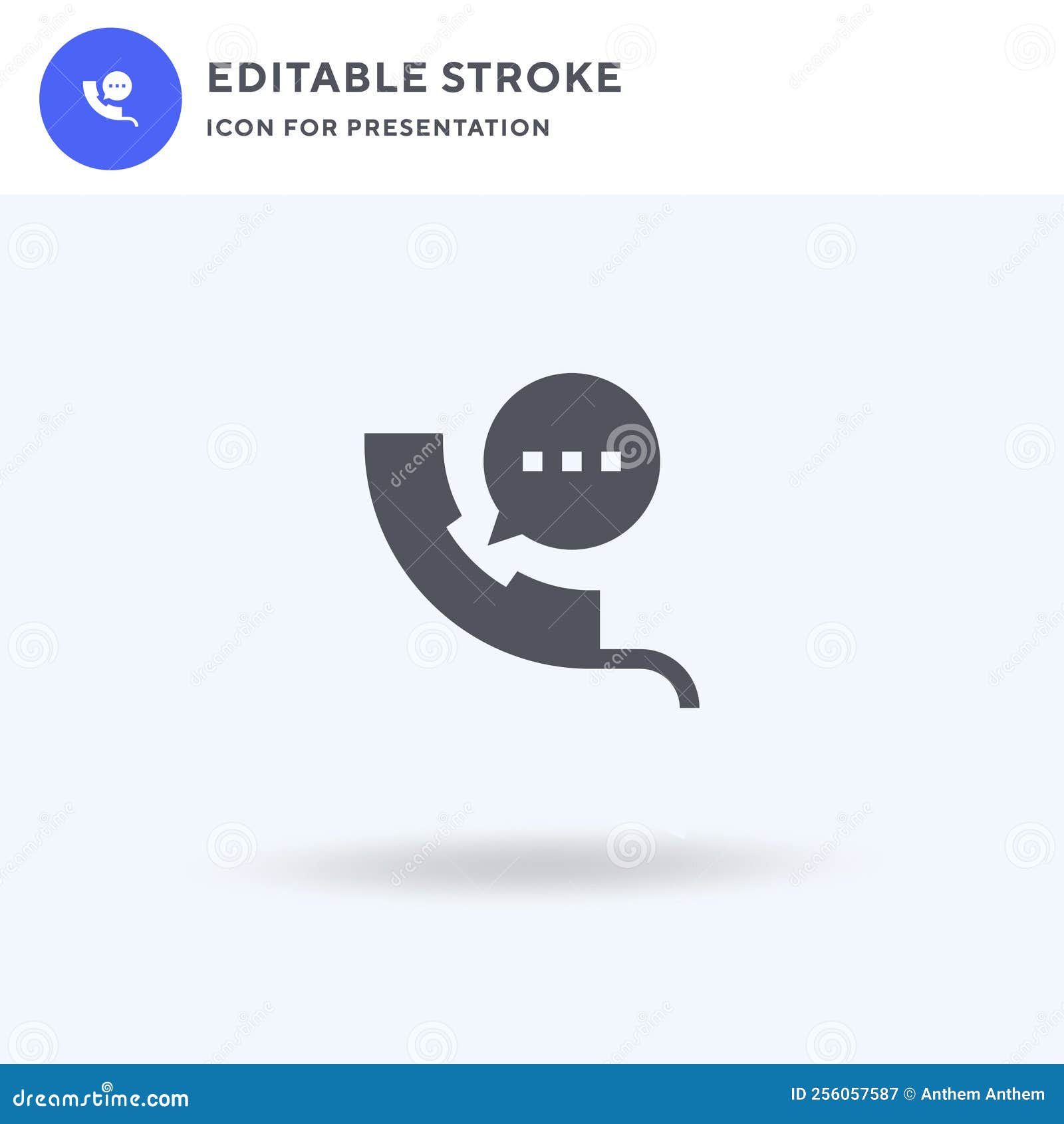 Call Icon Vector, Filled Flat Sign, Solid Pictogram Isolated on White ...