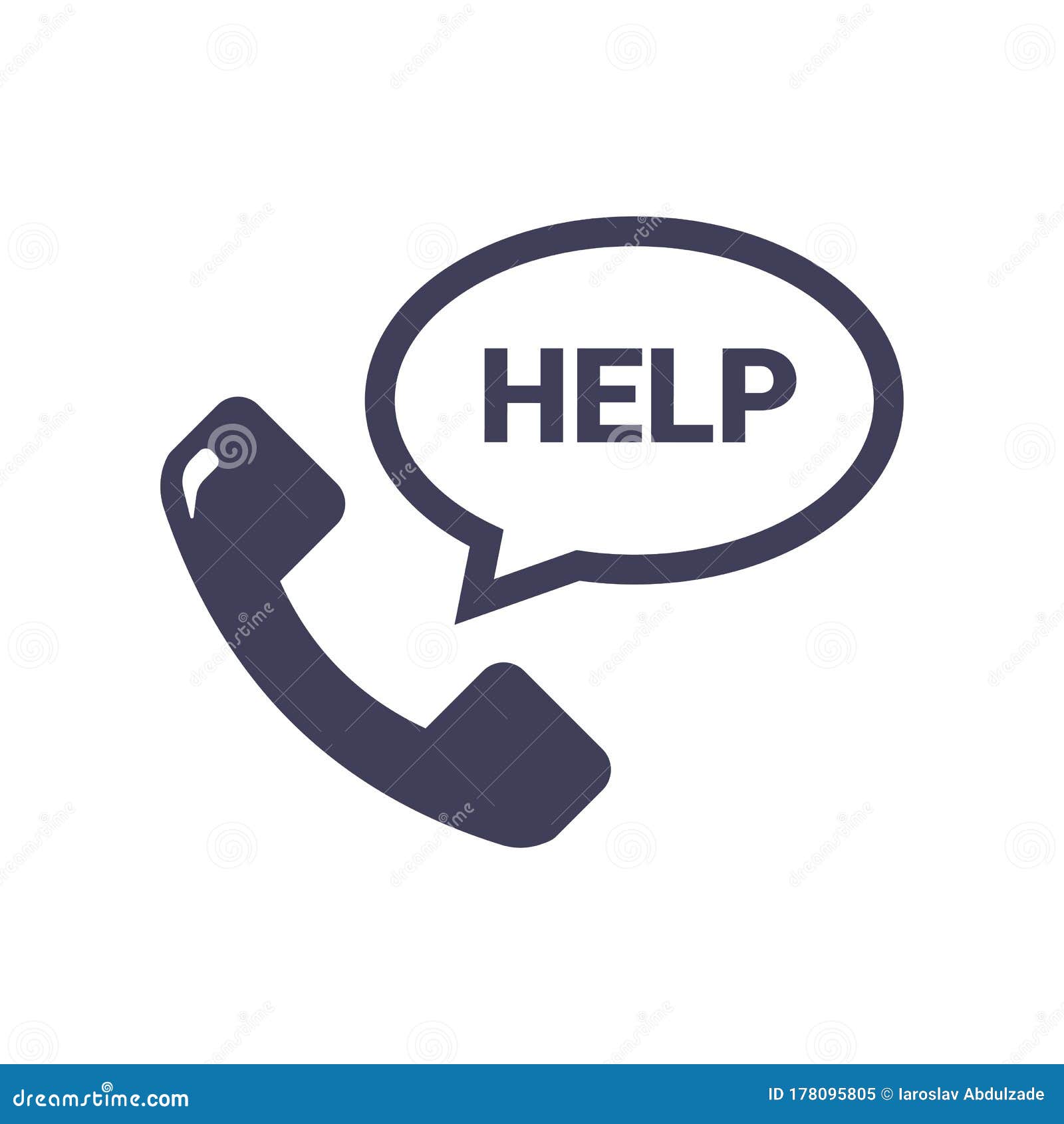 Call Icon Vector. Noisy Phone Flat Calling Symbol Isolated on White ...