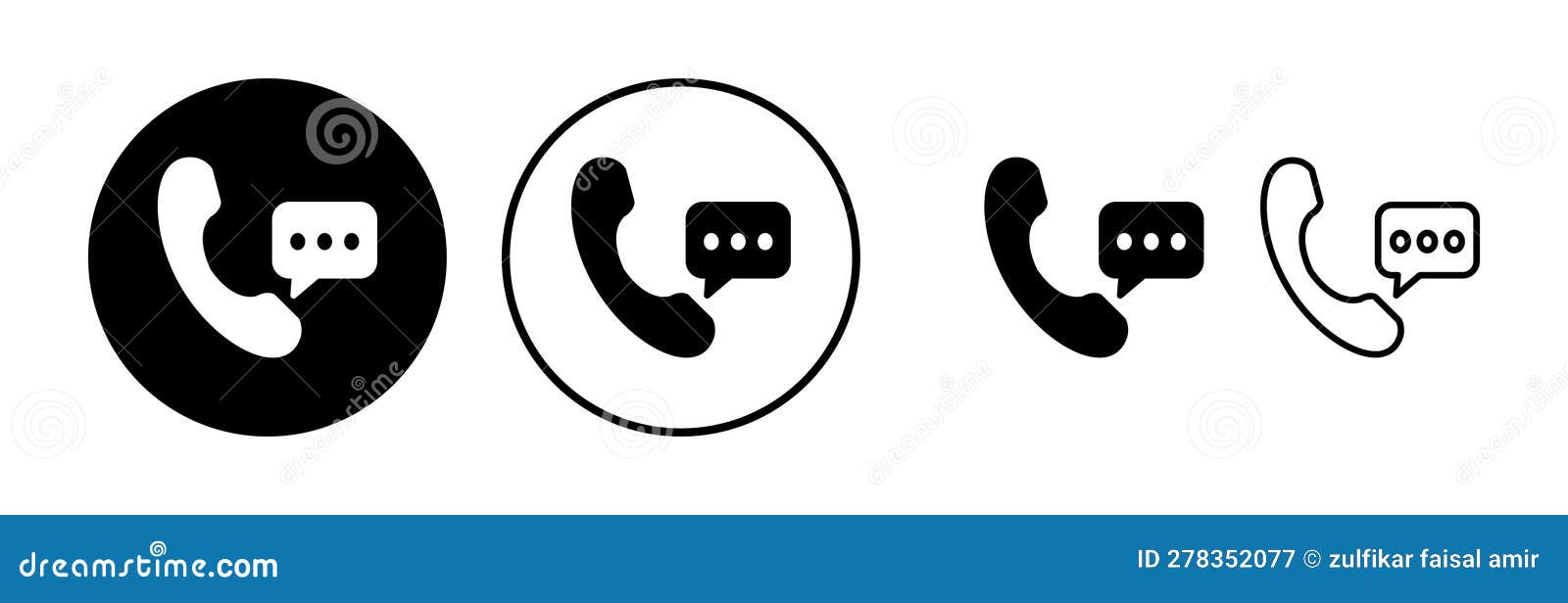 Call Icon . Phone Icon Vector Stock Vector - Illustration of call ...