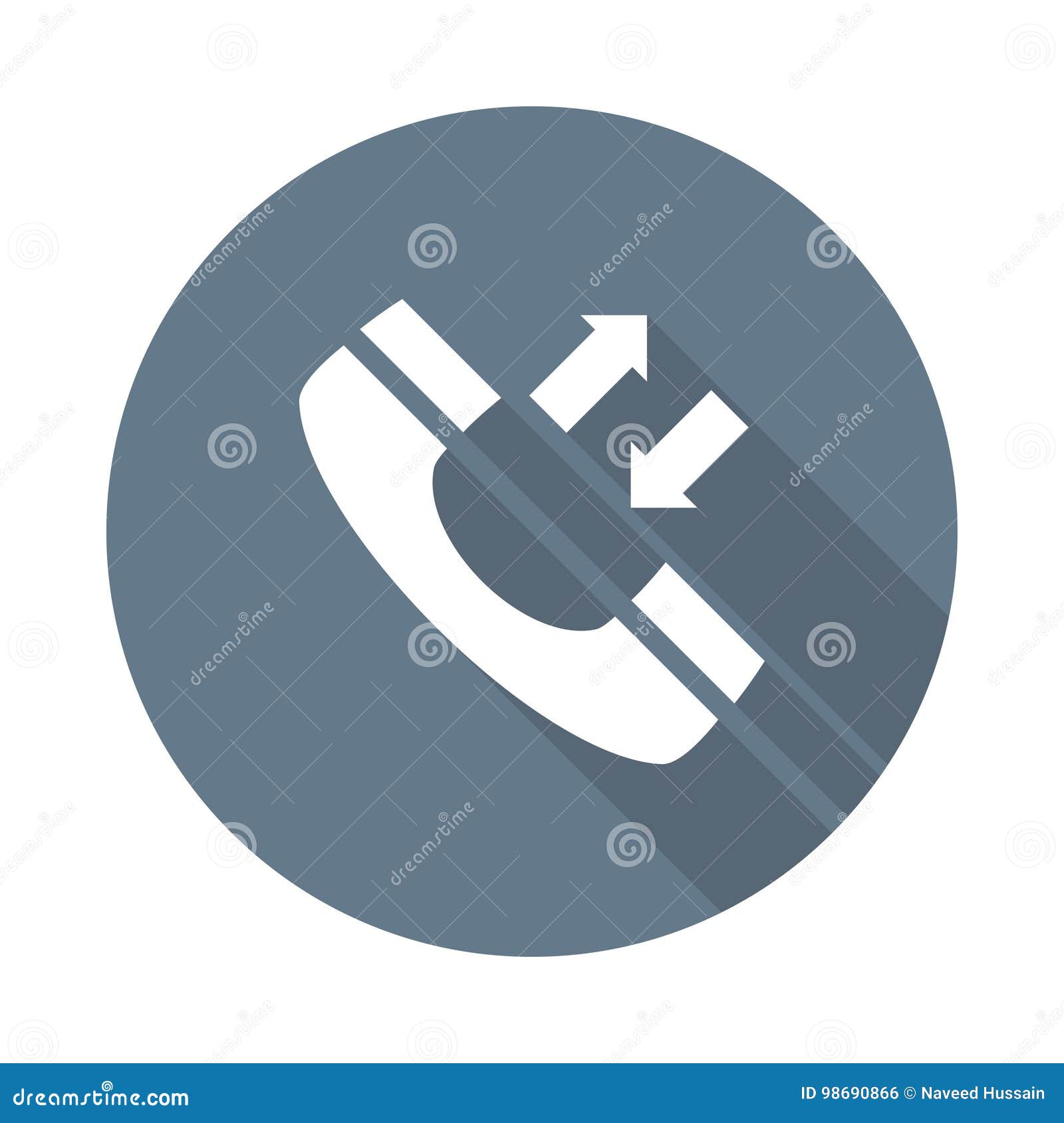 Call Incoming & Out Going Icon Stock Illustration - Illustration of ...