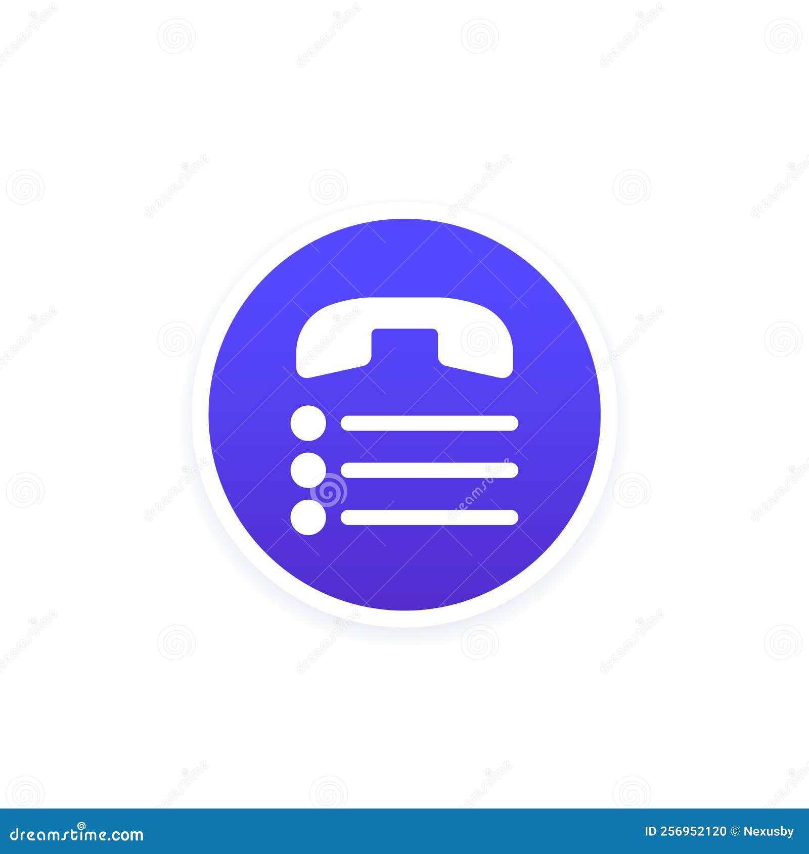 Call List Icon for Web and Apps Stock Vector - Illustration of work ...